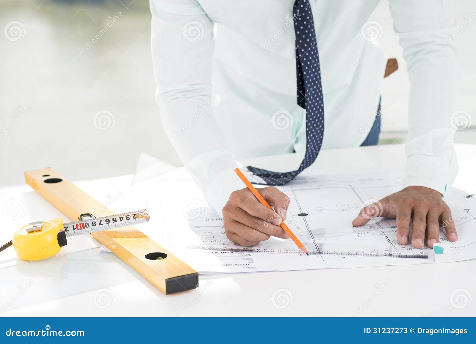 Draftsman stock image. Image of modern, measure, businessman - 31237273