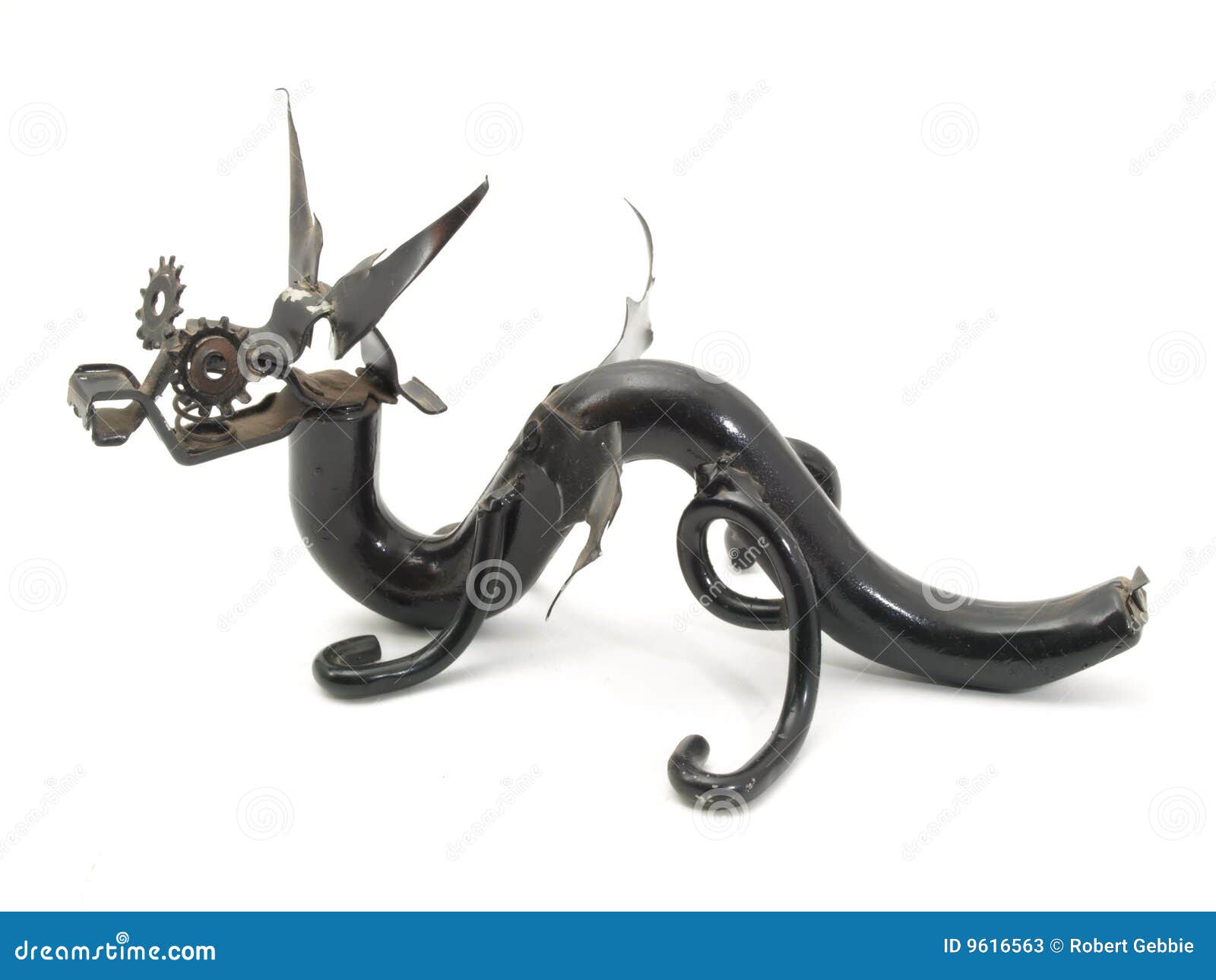 Dragón De La Serpiente Del Metal Imagen de archivo - Imagen de bestia ...