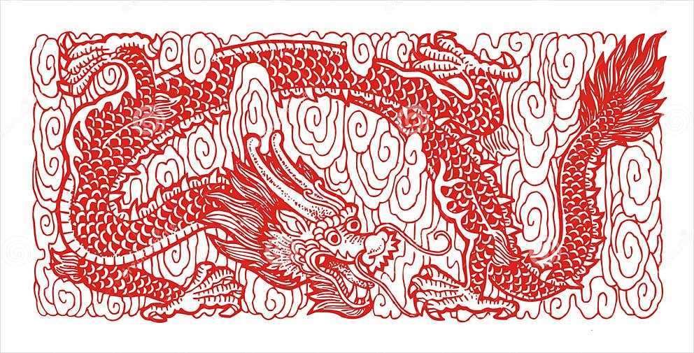 Dragón del mito stock de ilustración. Ilustración de potencia - 5650563