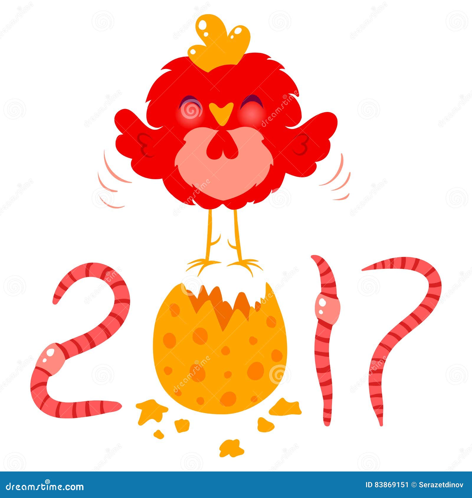 Dragón del oro ilustración del vector. Ilustración de calendario - 83869151