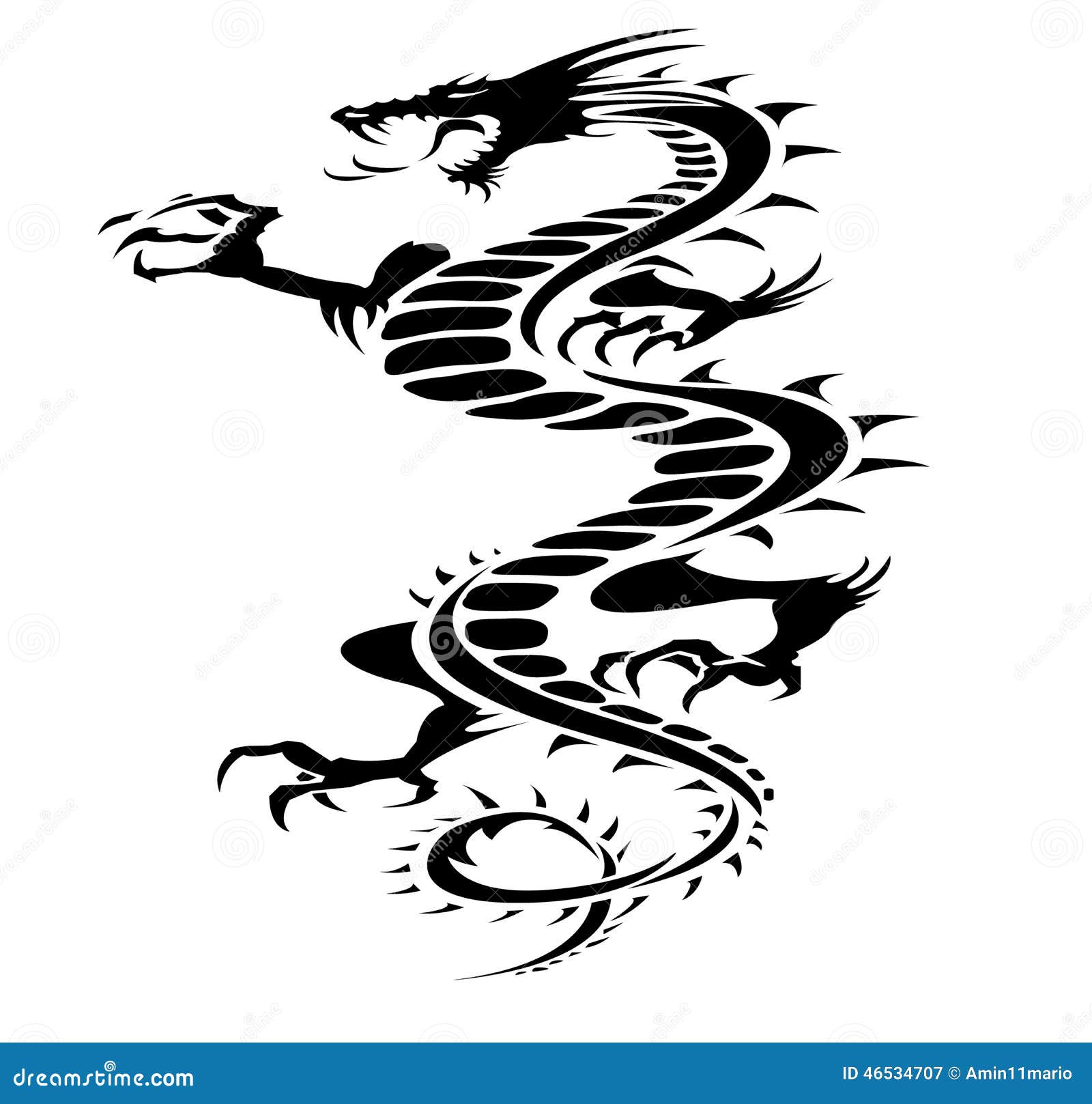 Dragón del rey stock de ilustración. Ilustración de imperio - 46534707