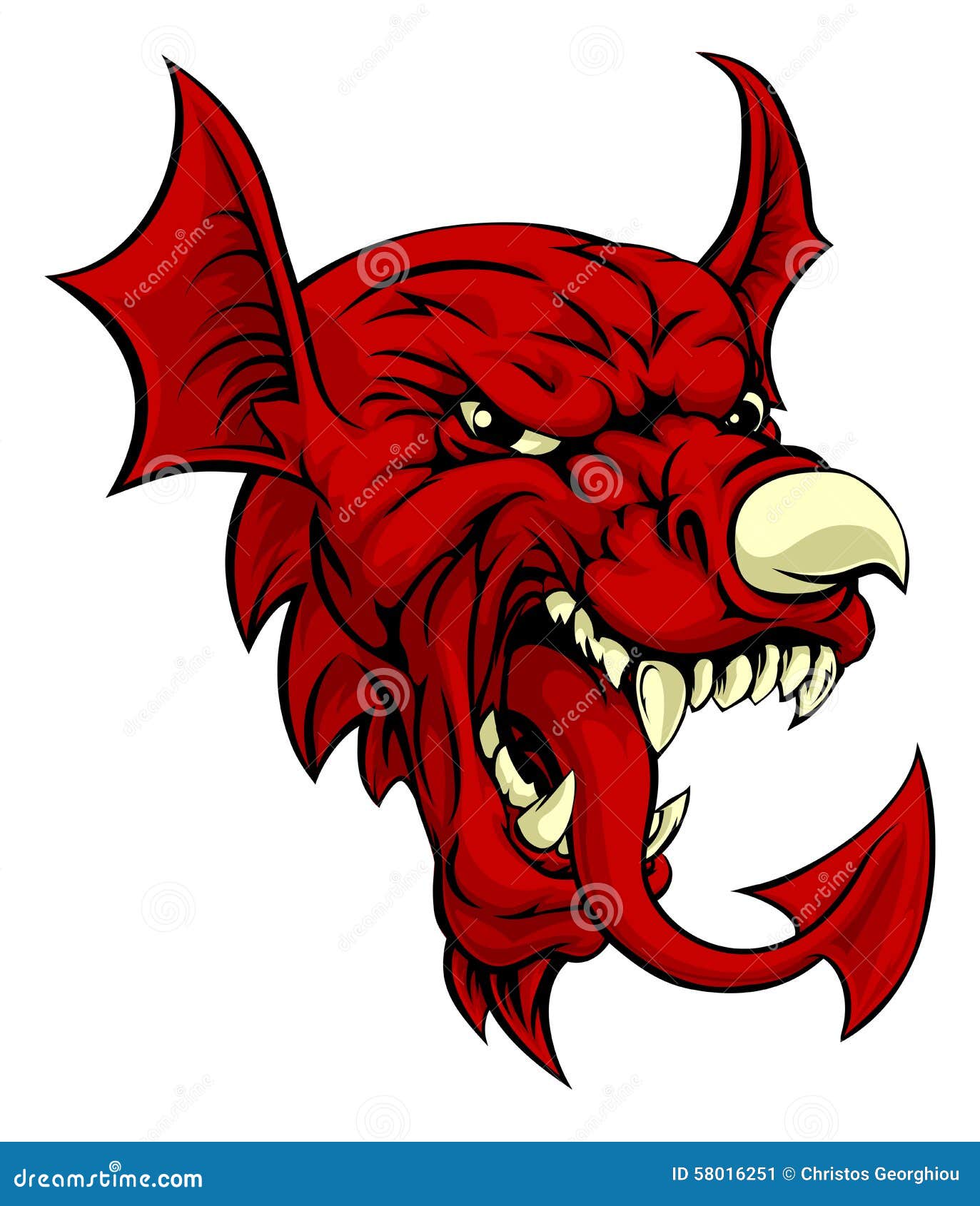 Dragón Galés ilustración del vector. Ilustración de insignia - 58016251