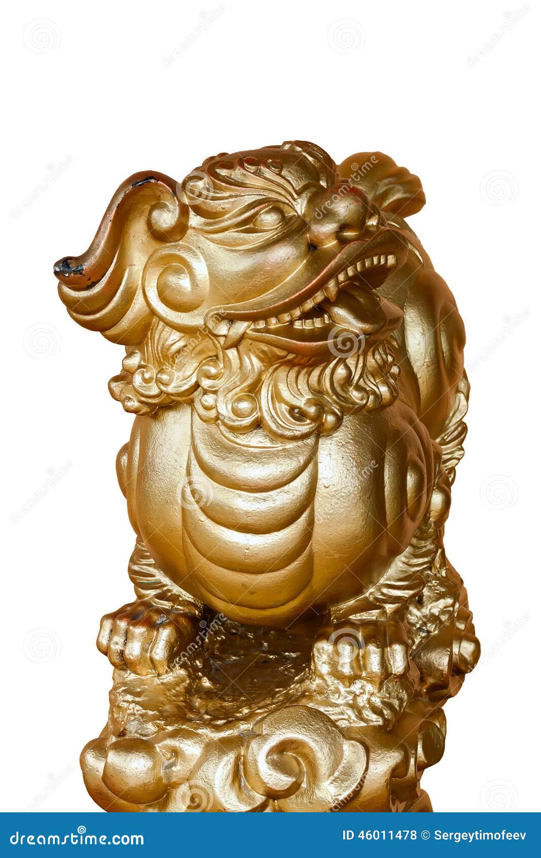 Dragón, perro, escultura foto de archivo. Imagen de decorativo - 46011478