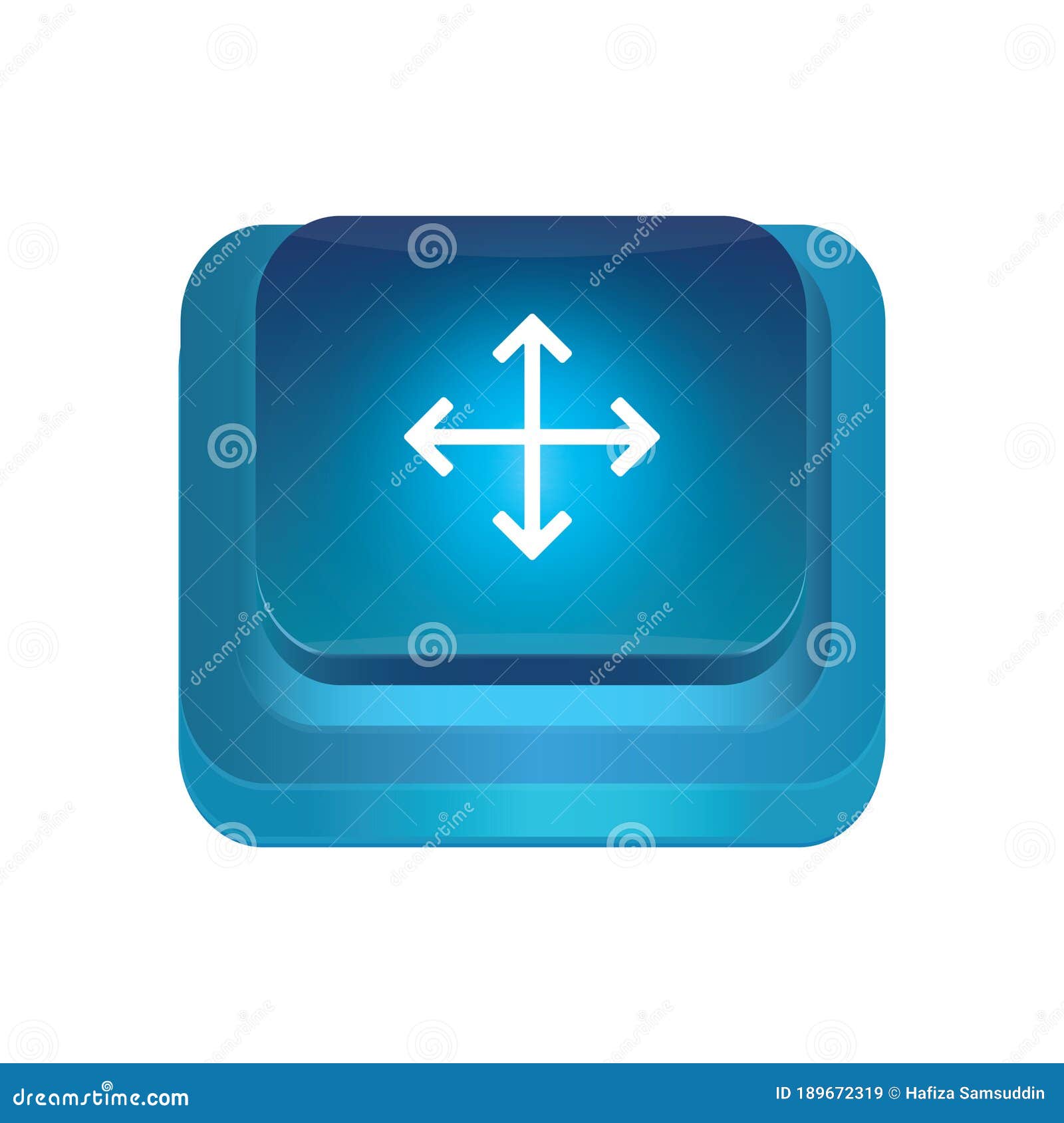 Drag Button. Vector Illustration Decorative Design Stock Vector ...
