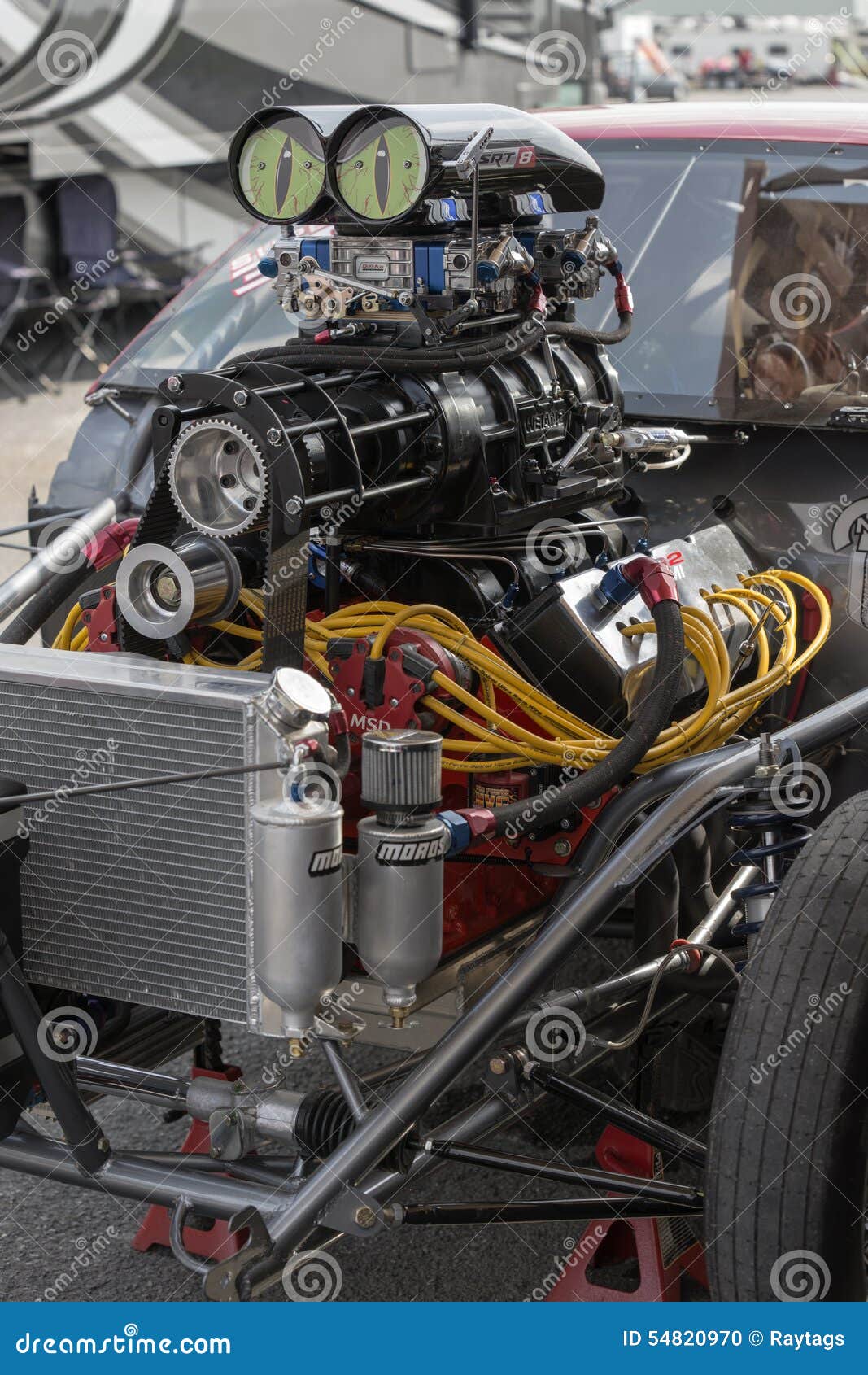 Drag car motor editorial image. Image of powerful, race - 54820970