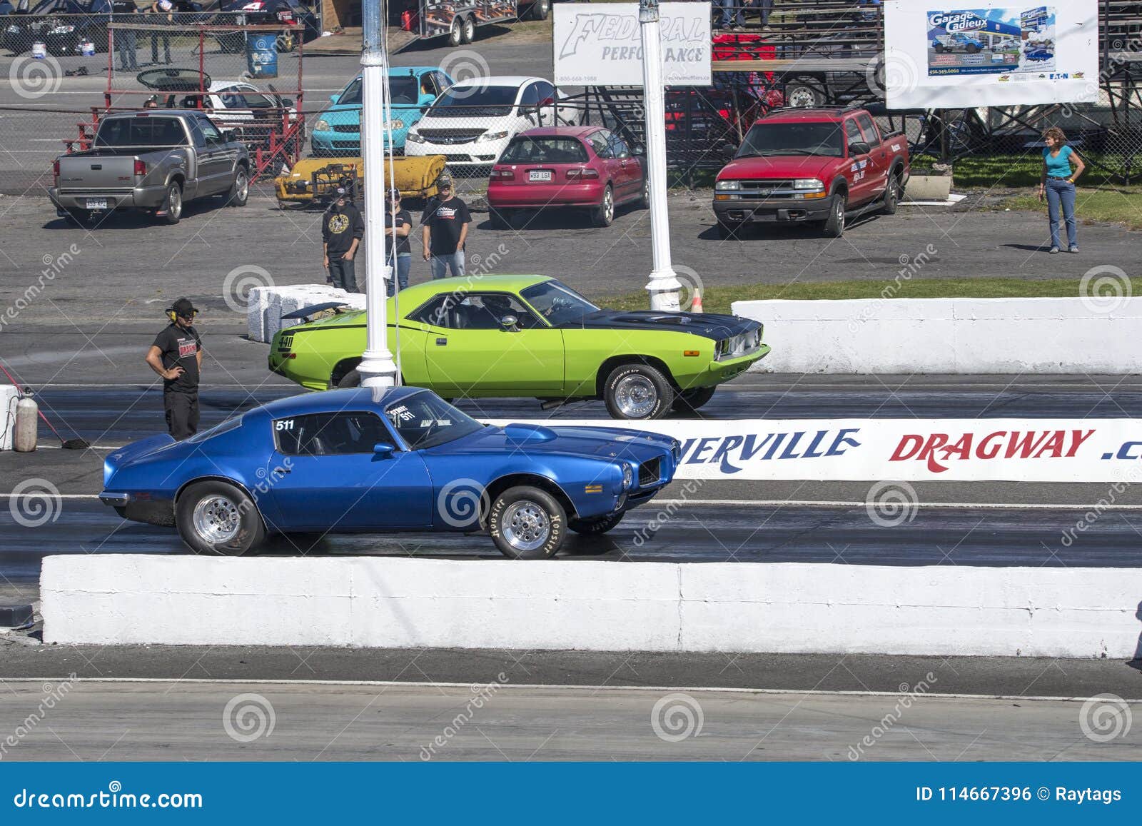 Drag Competitor Making a Start at the Starting Line Editorial Photo ...