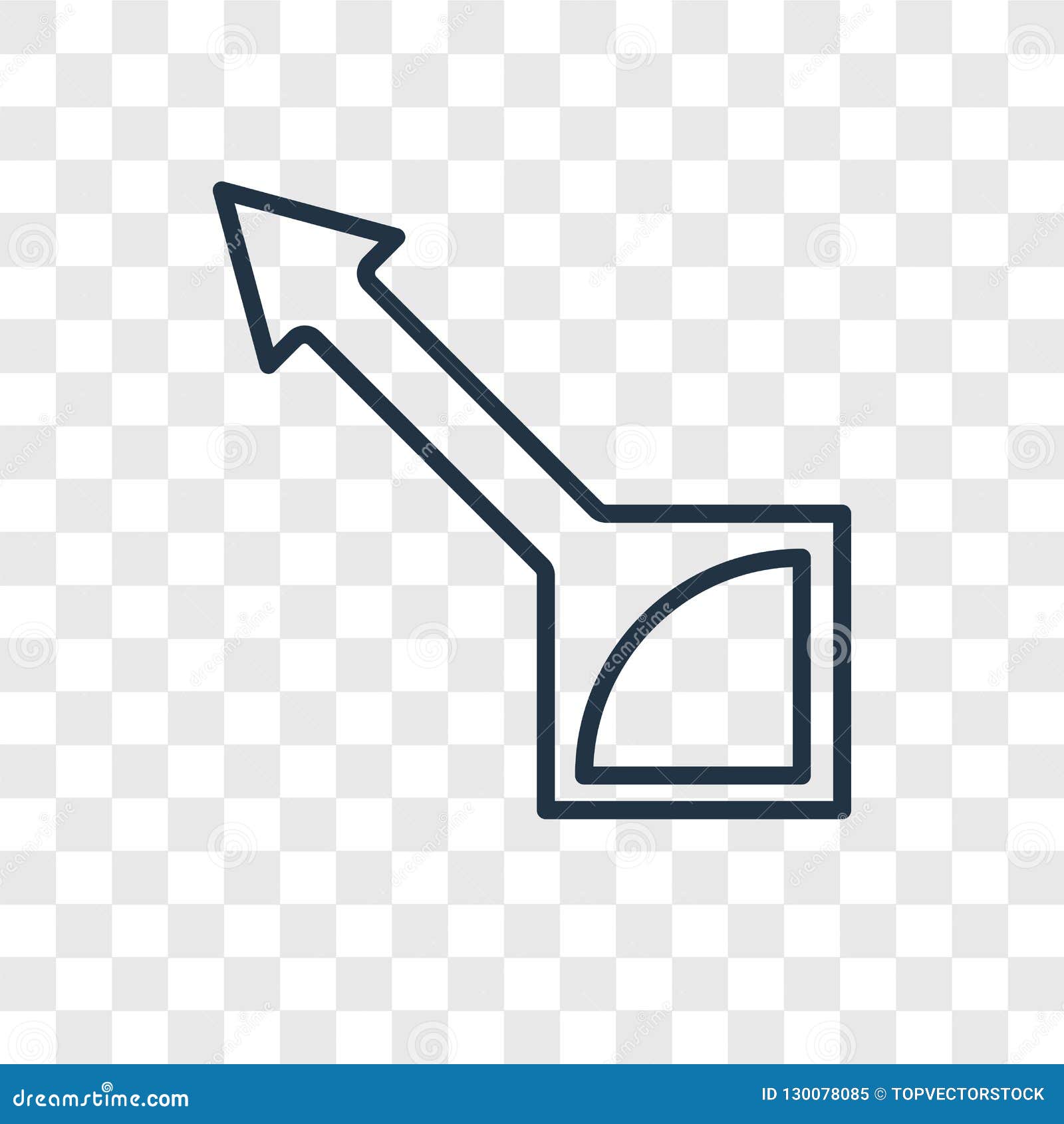 Drag Concept Vector Linear Icon Isolated on Transparent Background ...