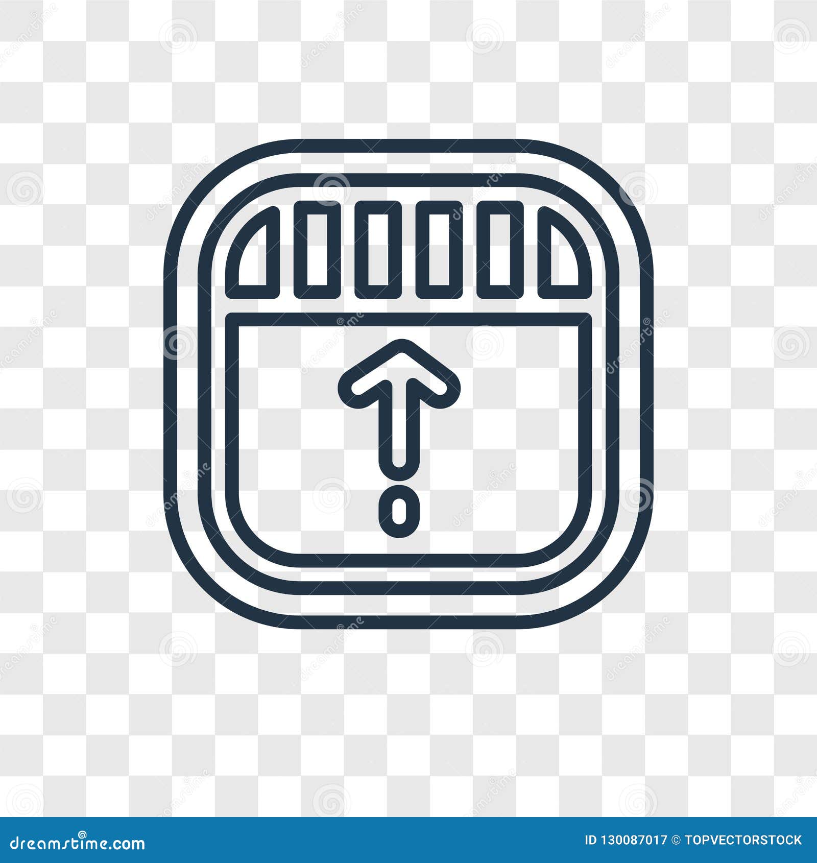 Drag Concept Vector Linear Icon Isolated on Transparent Background ...