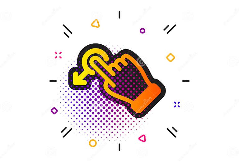 Drag Drop Gesture Icon. Slide Arrow Sign. Swipe Action. Vector Stock Vector - Illustration of ...