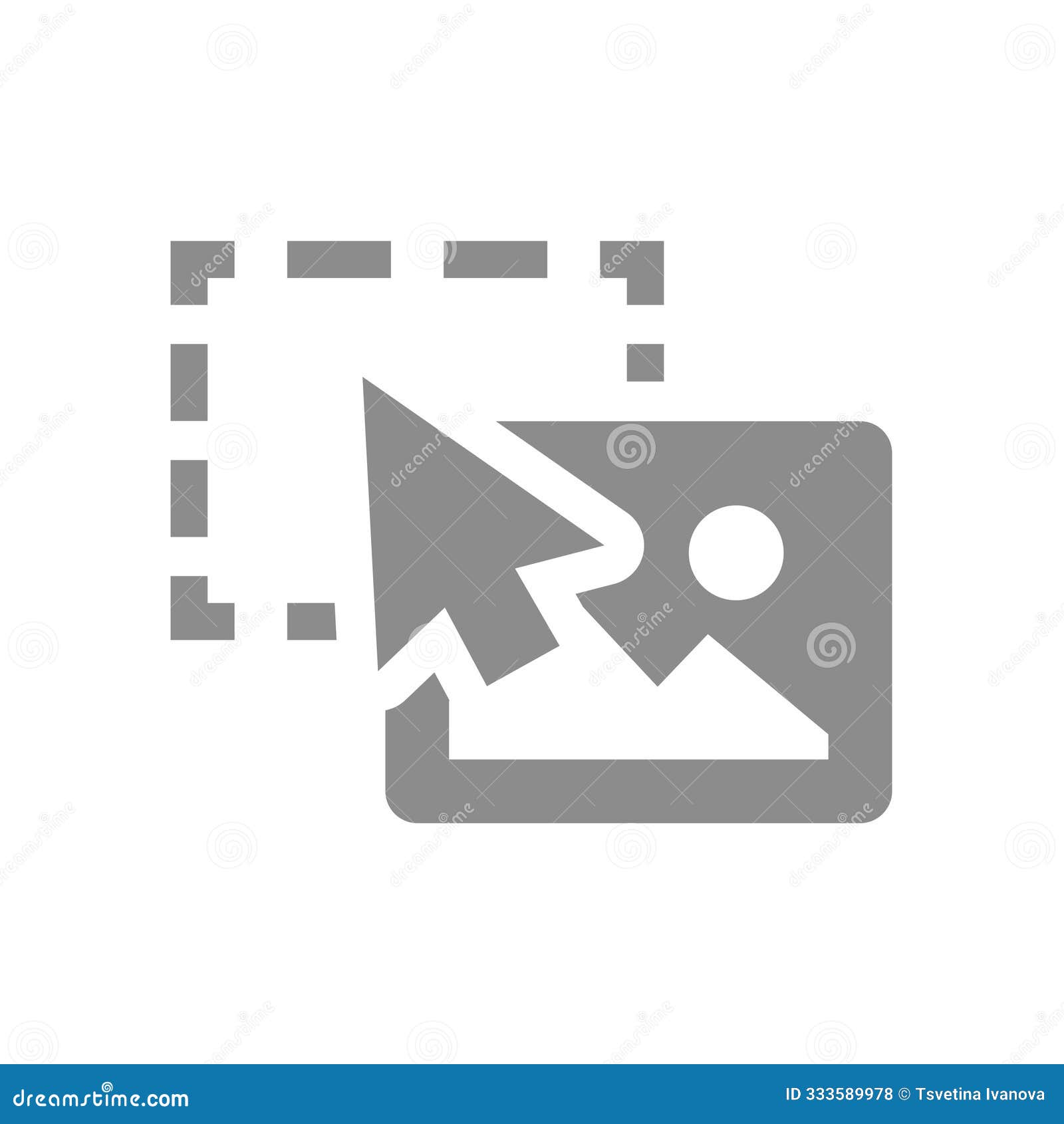 Drag and Drop Image File Vector Icon Stock Vector - Illustration of sign, dragging: 333589978