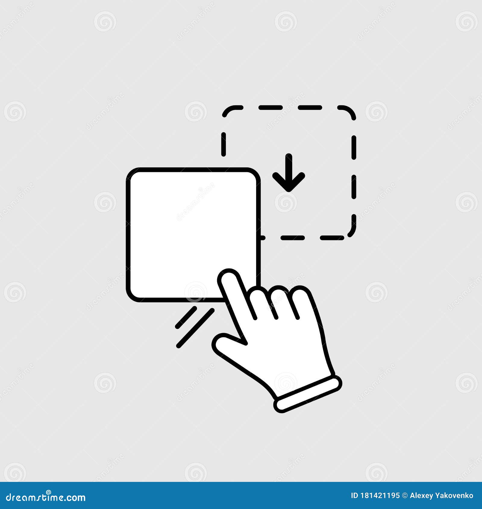 Drop Image Here Data Digital Devices Internet Concept Stock Photo ...