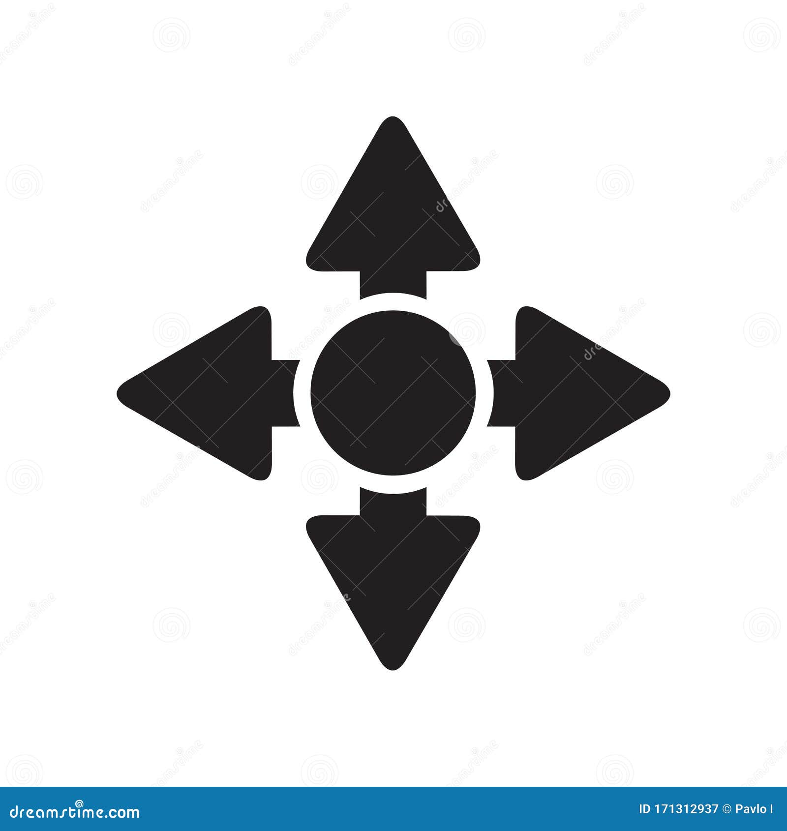 Drag Icon, Move Sign, Navigation Arrow â€“ Vector Stock Illustration ...
