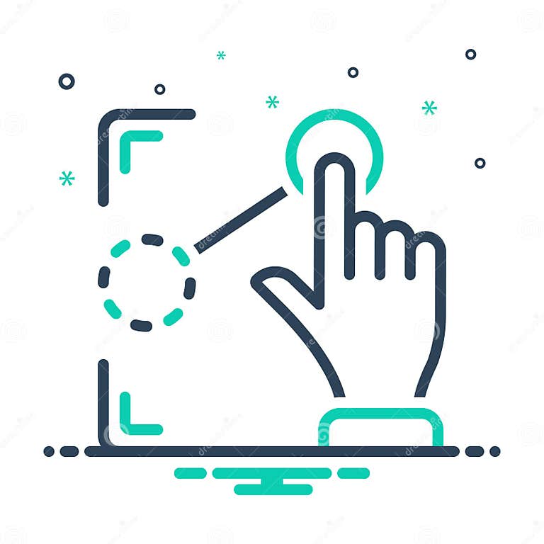 Mix Icon for Drag, Pull and Draw Stock Illustration - Illustration of ...