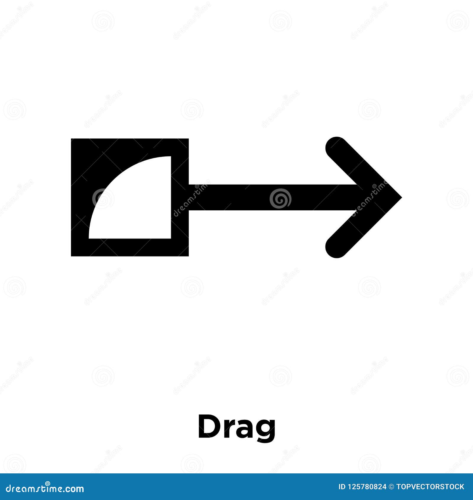 Drag Icon Vector Isolated On White Background, Logo Concept Of D Stock ... Drag Icon Vector Isolated On White Background, Logo Concept Of D Stock ...