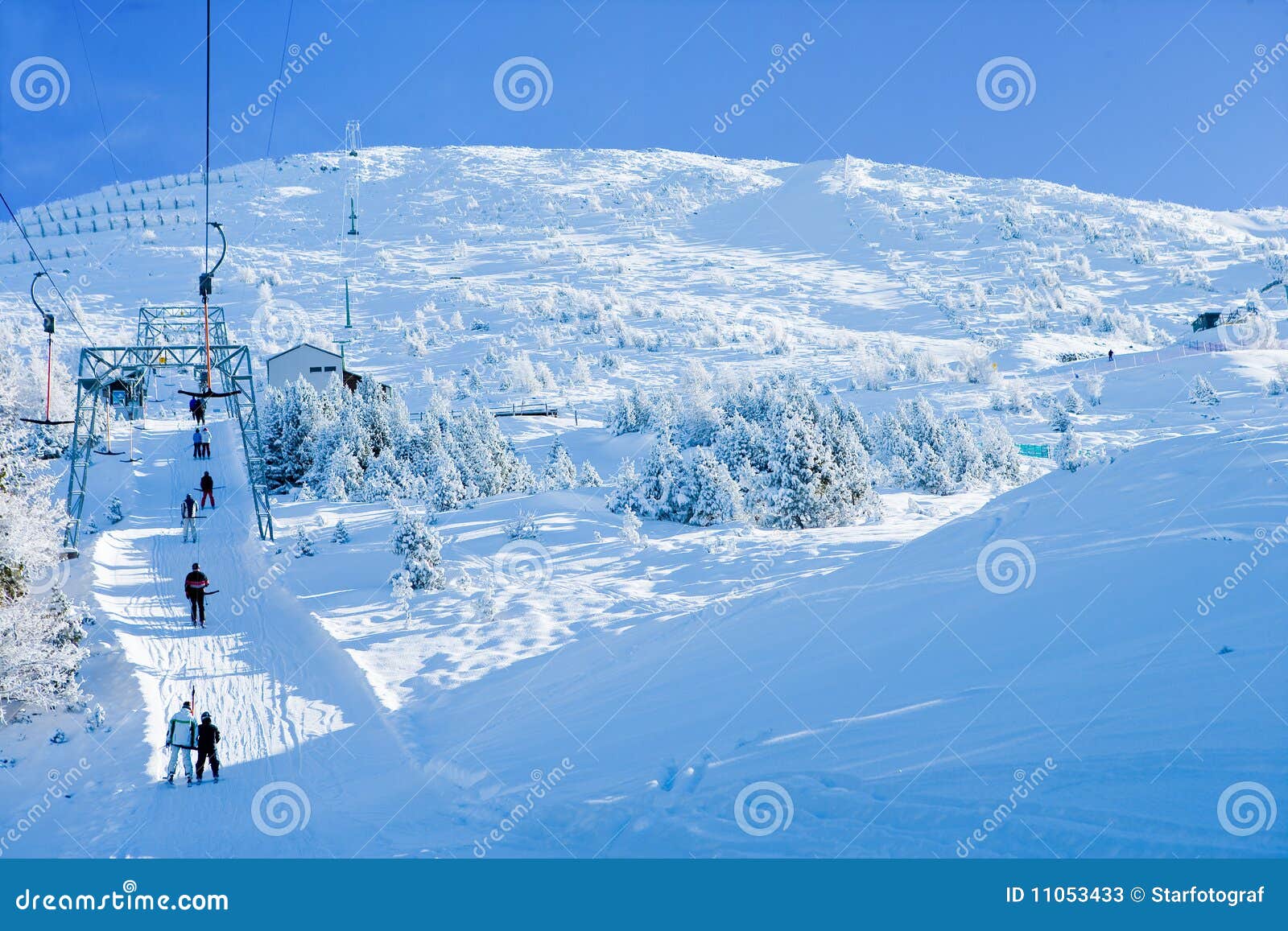 Drag lift stock image. Image of mountains, lift, skiing - 11053433