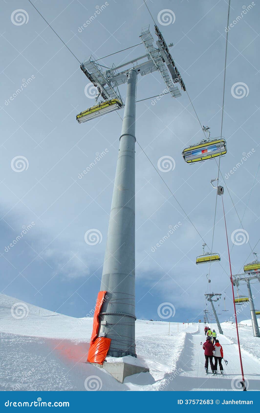 Drag lift stock image. Image of ofelerjoch, pole, drag - 37572683