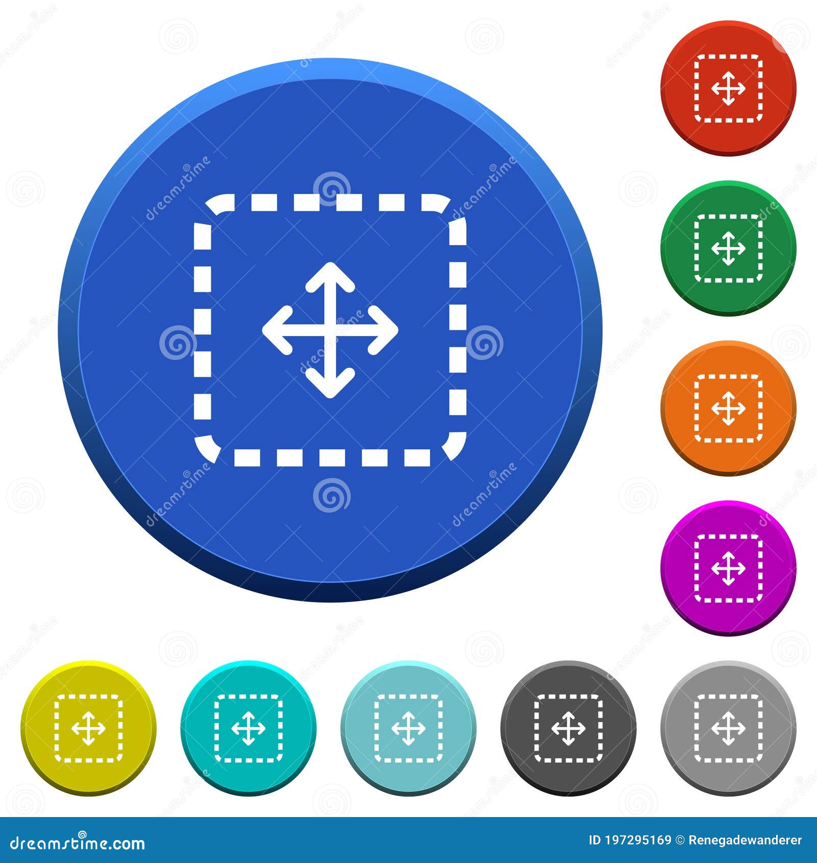 Drag Object Beveled Buttons Stock Vector - Illustration of designing ...