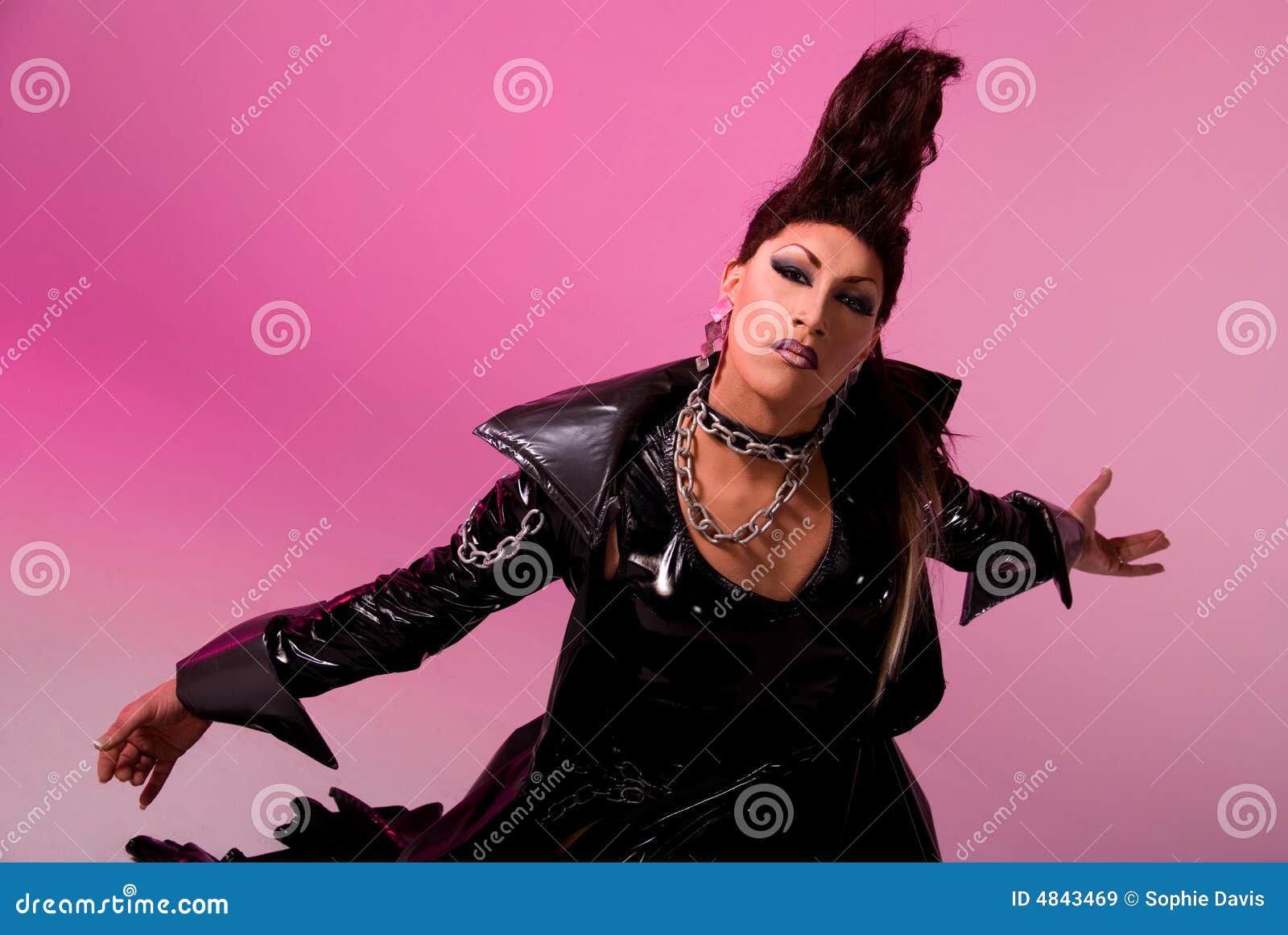 Drag queen. stock image. Image of latex, glamour, intense - 4843469
