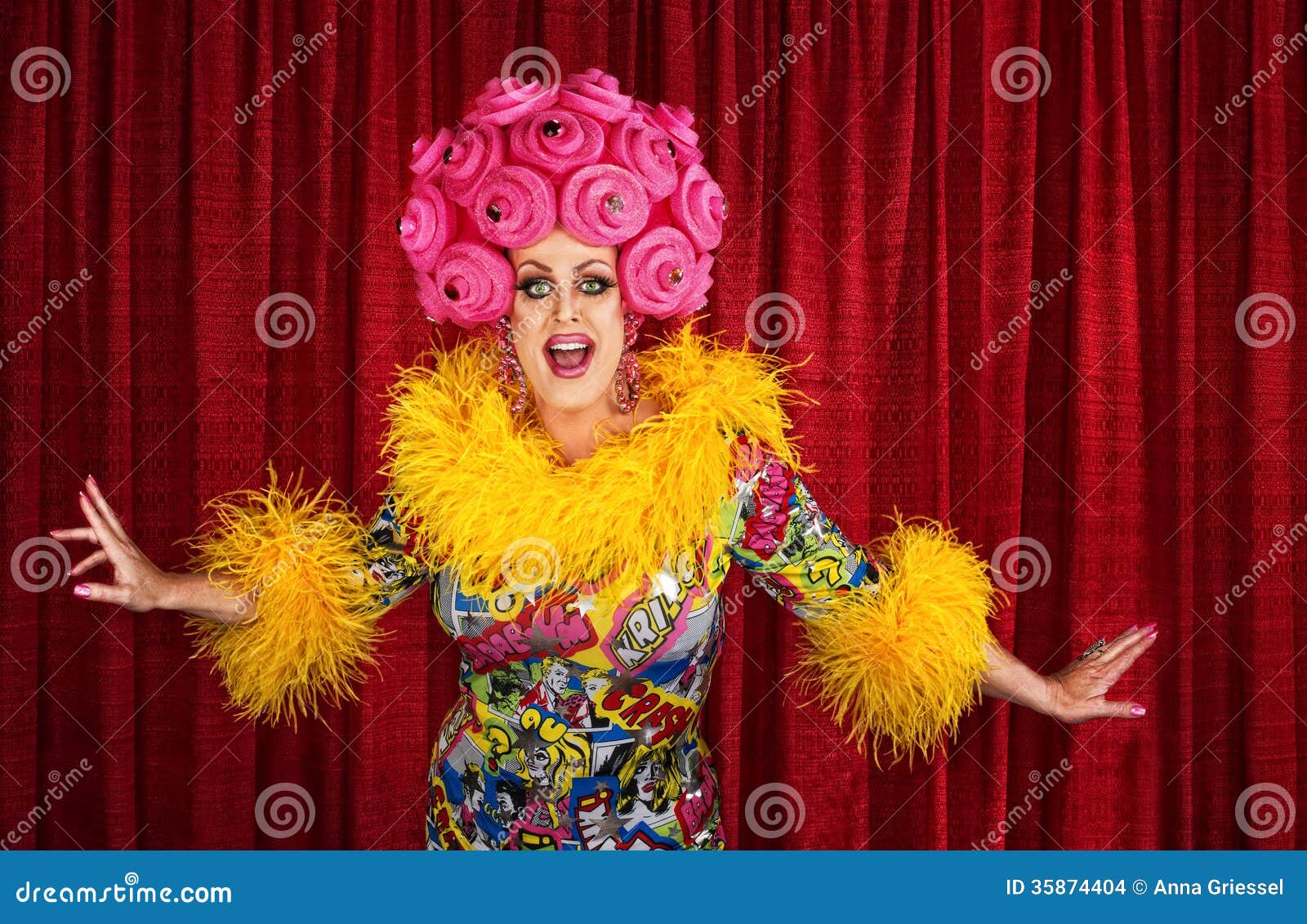 Drag Queen Performing stock photo. Image of plastic, happy - 35874404