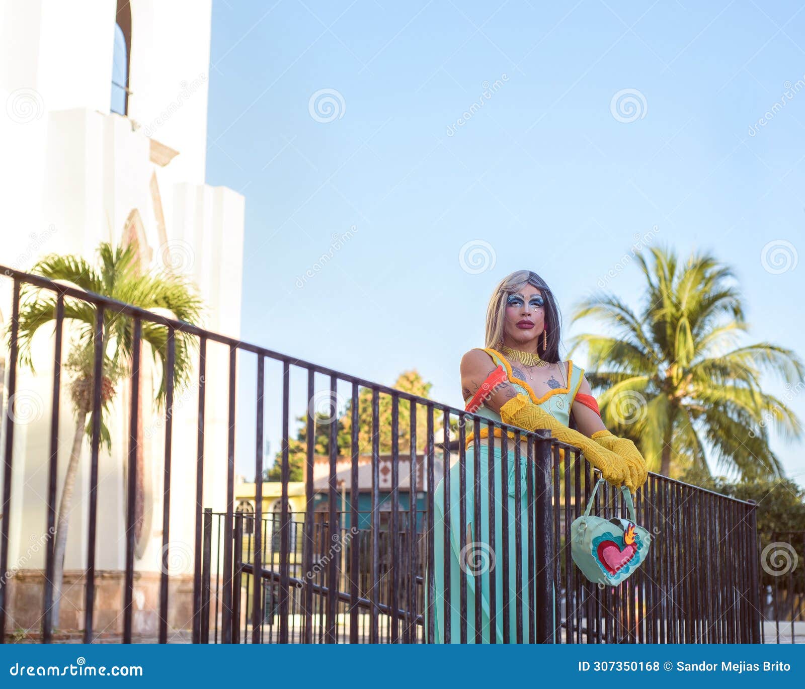 Drag Queen Posing for the Camera. Stock Photo - Image of equality ...