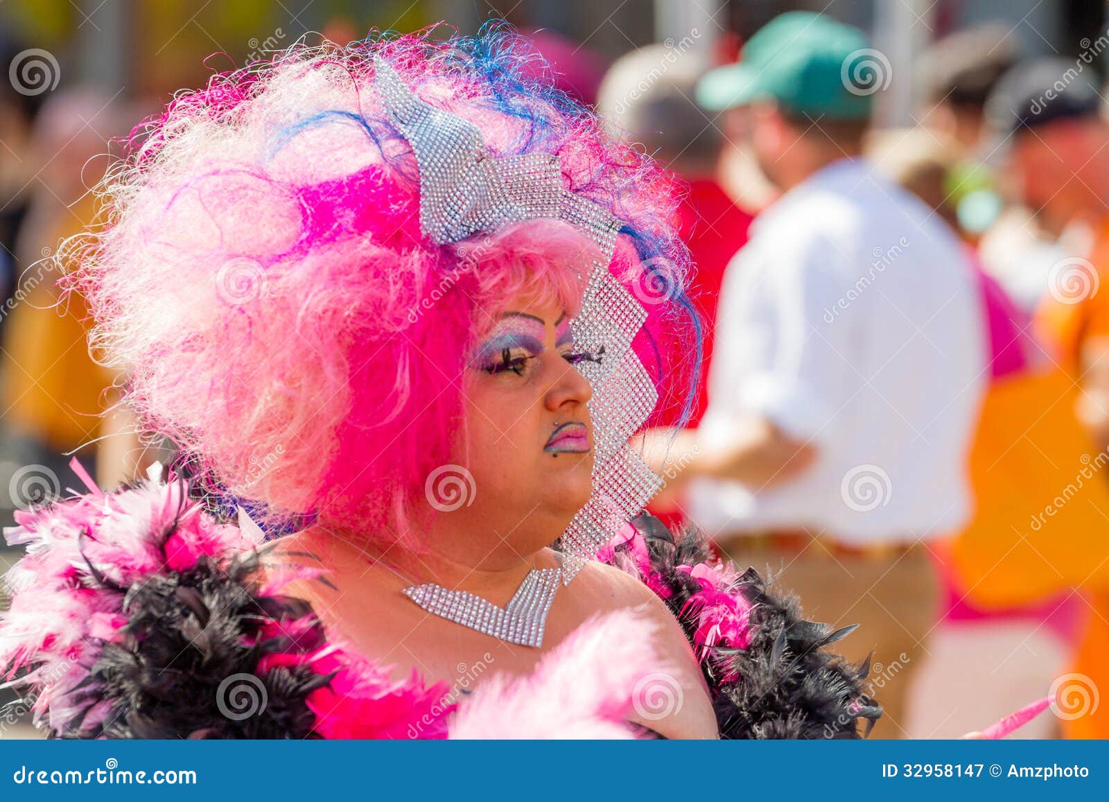 Drag Queen Rosa a Christopher Street Day Fotografia Editoriale ...