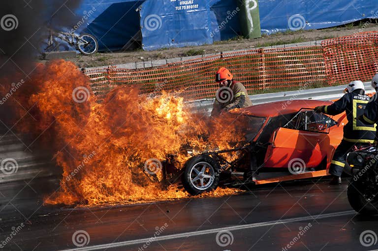 Drag race explosion, pic3 editorial photo. Image of speed - 20793466