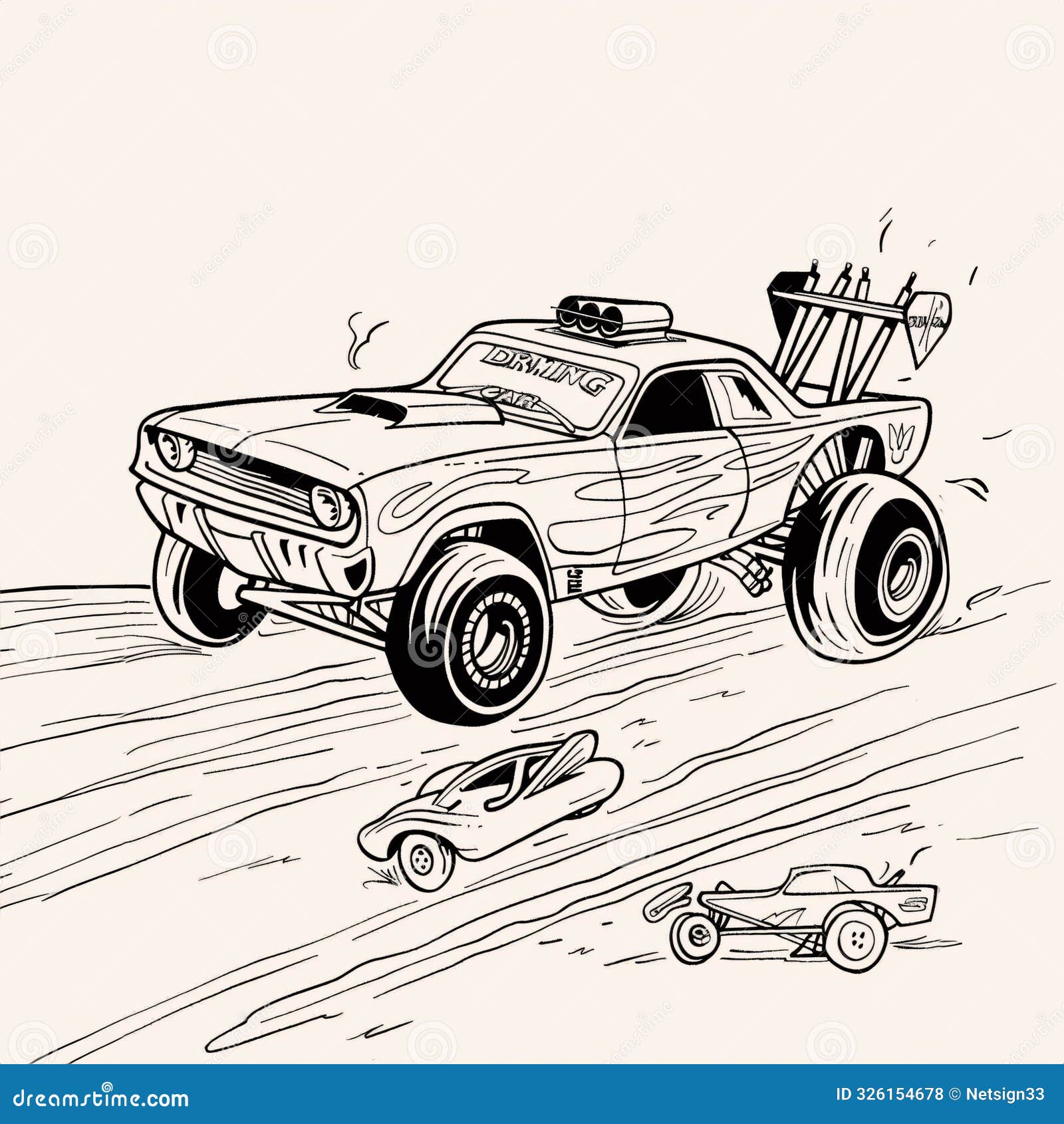 Drag Car Drawings