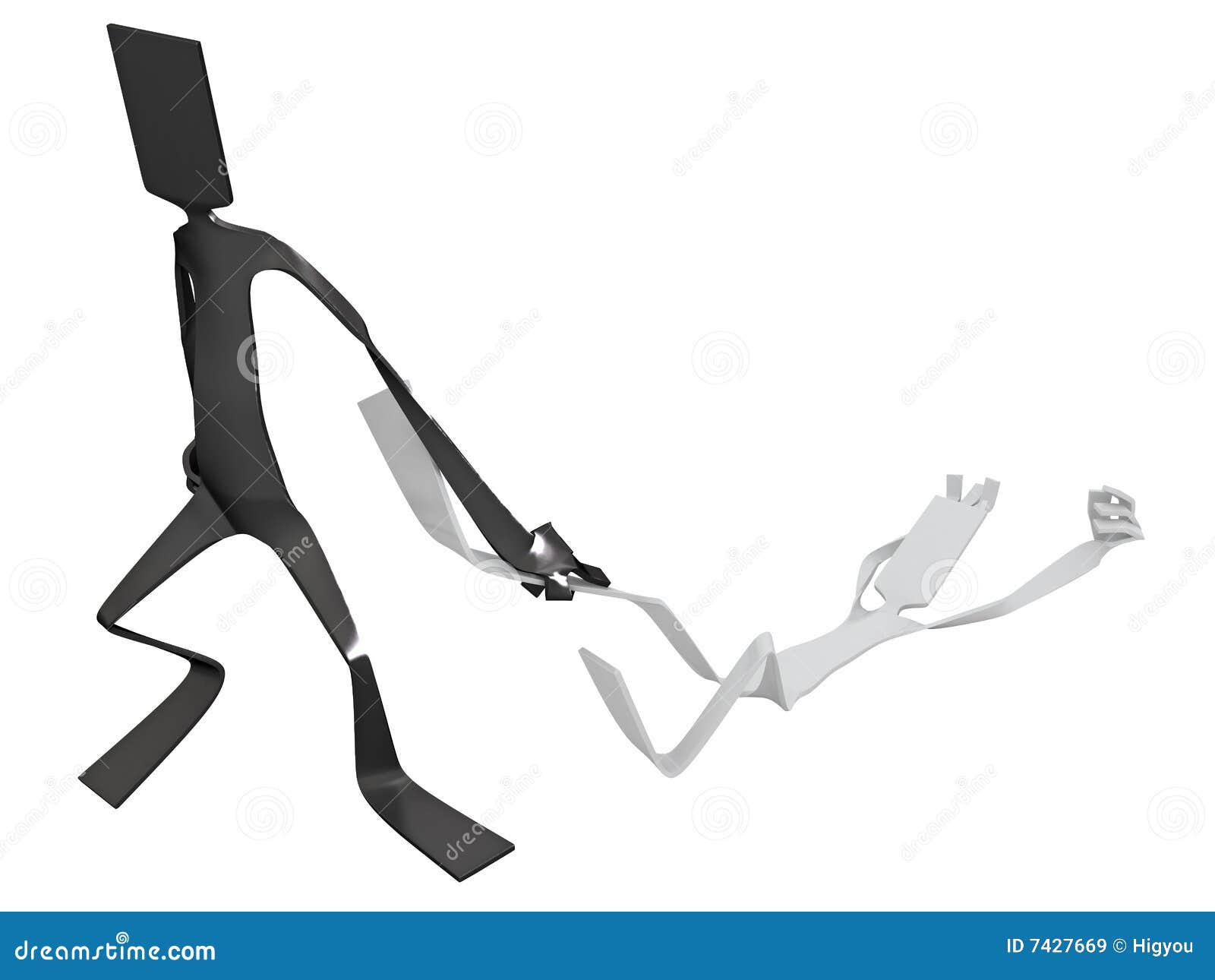 Dragging stock illustration. Illustration of isolated - 7427669