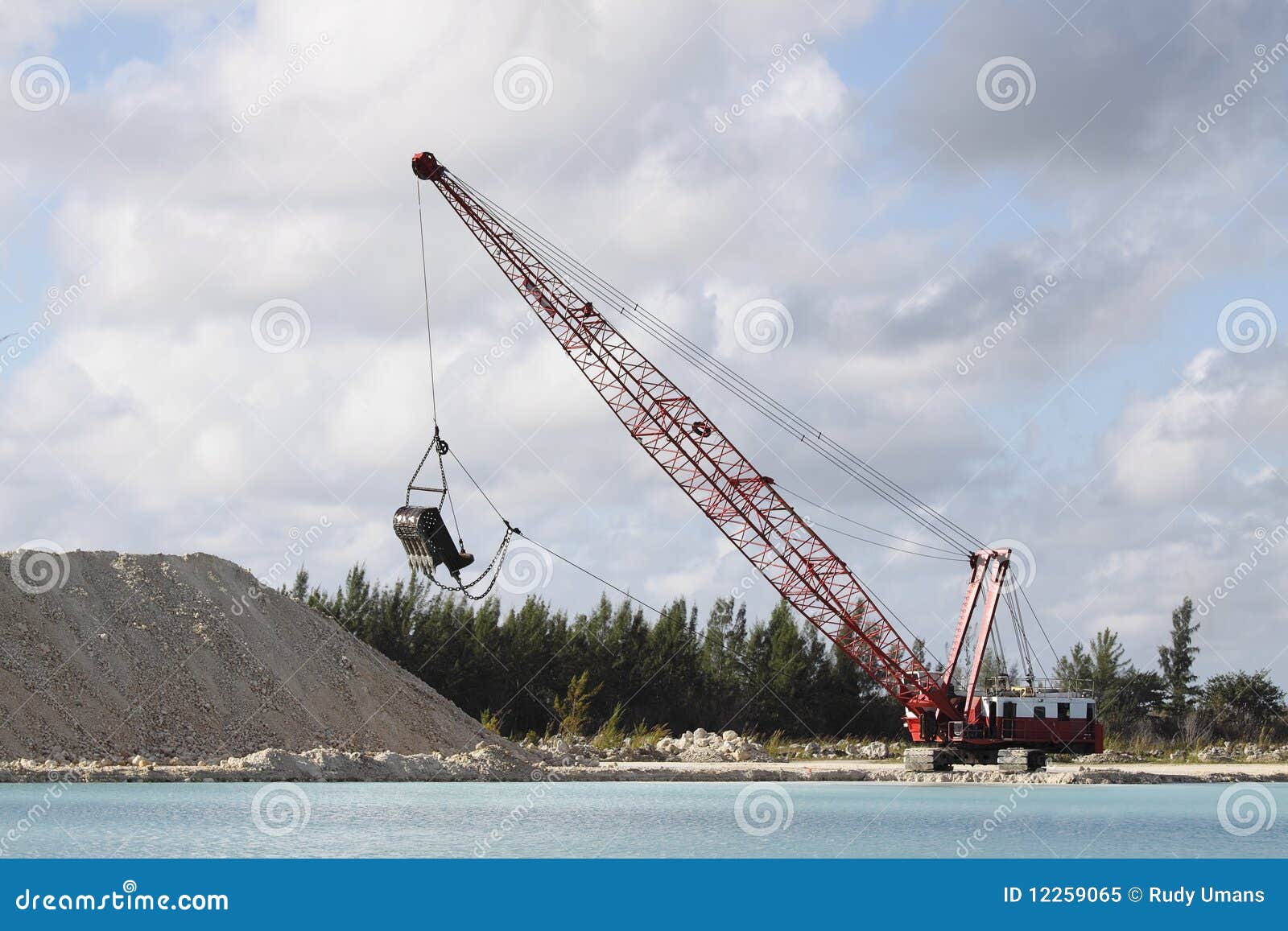 Dragline 1 stock image. Image of dredge, materials, heavy - 12259065