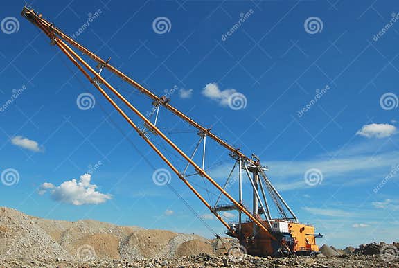 Dragline stock image. Image of digger, clouds, ecology - 6989749