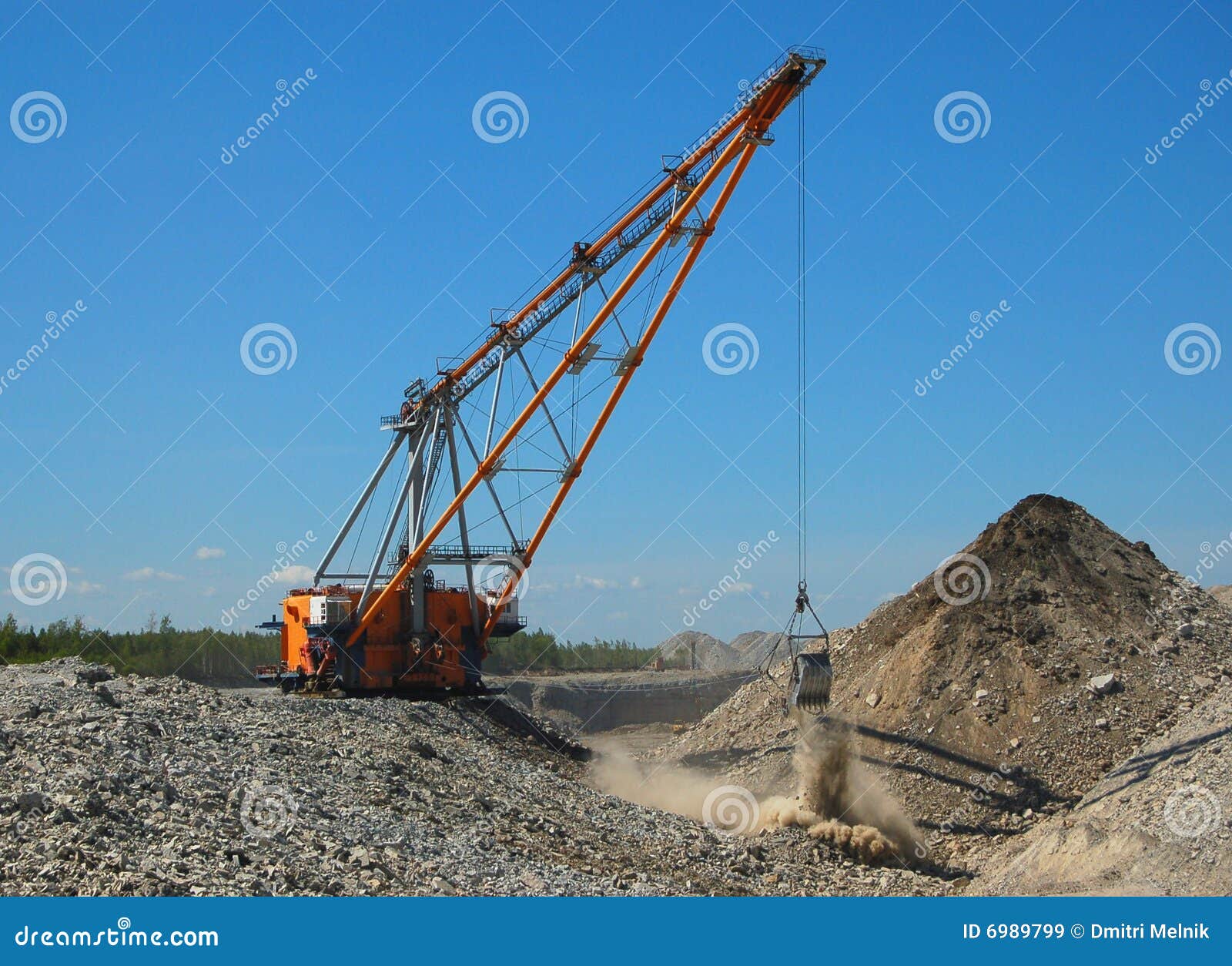 Dragline stock image. Image of dragline, stone, limestone - 6989799