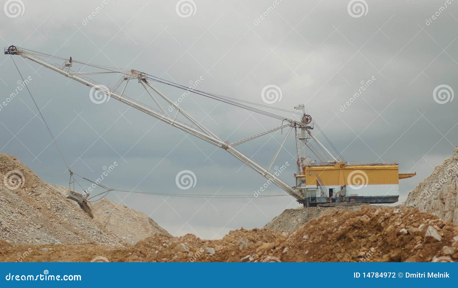 Dragline On Open Pit Coal Mine Royalty-Free Stock Photography ...