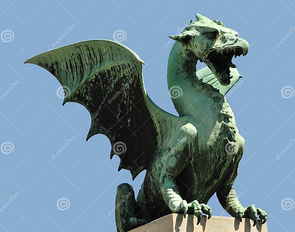 Dragon stock image. Image of animal, zmajski, isolated - 14480643