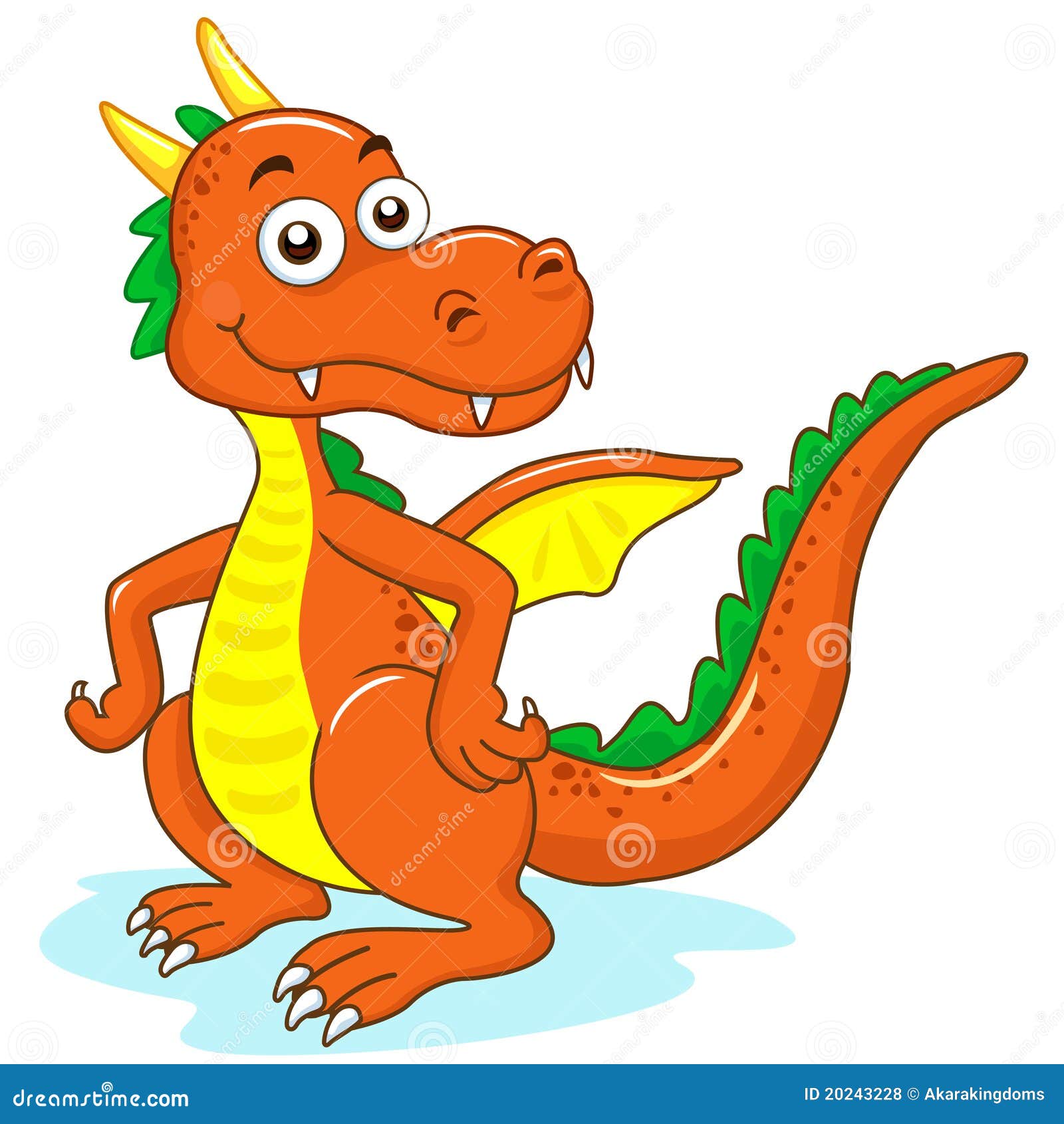The dragon stock vector. Illustration of colors, cartoons - 20243228