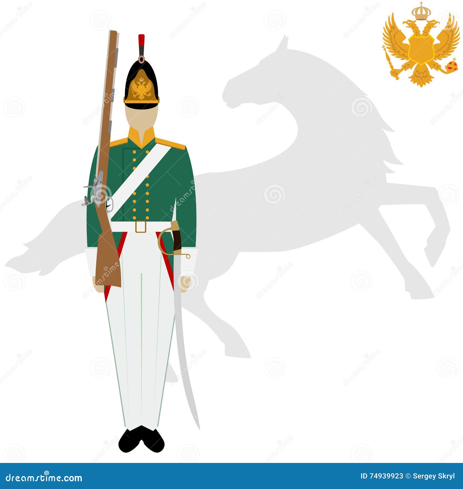 Dragon illustration de vecteur. Illustration du étalon - 74939923