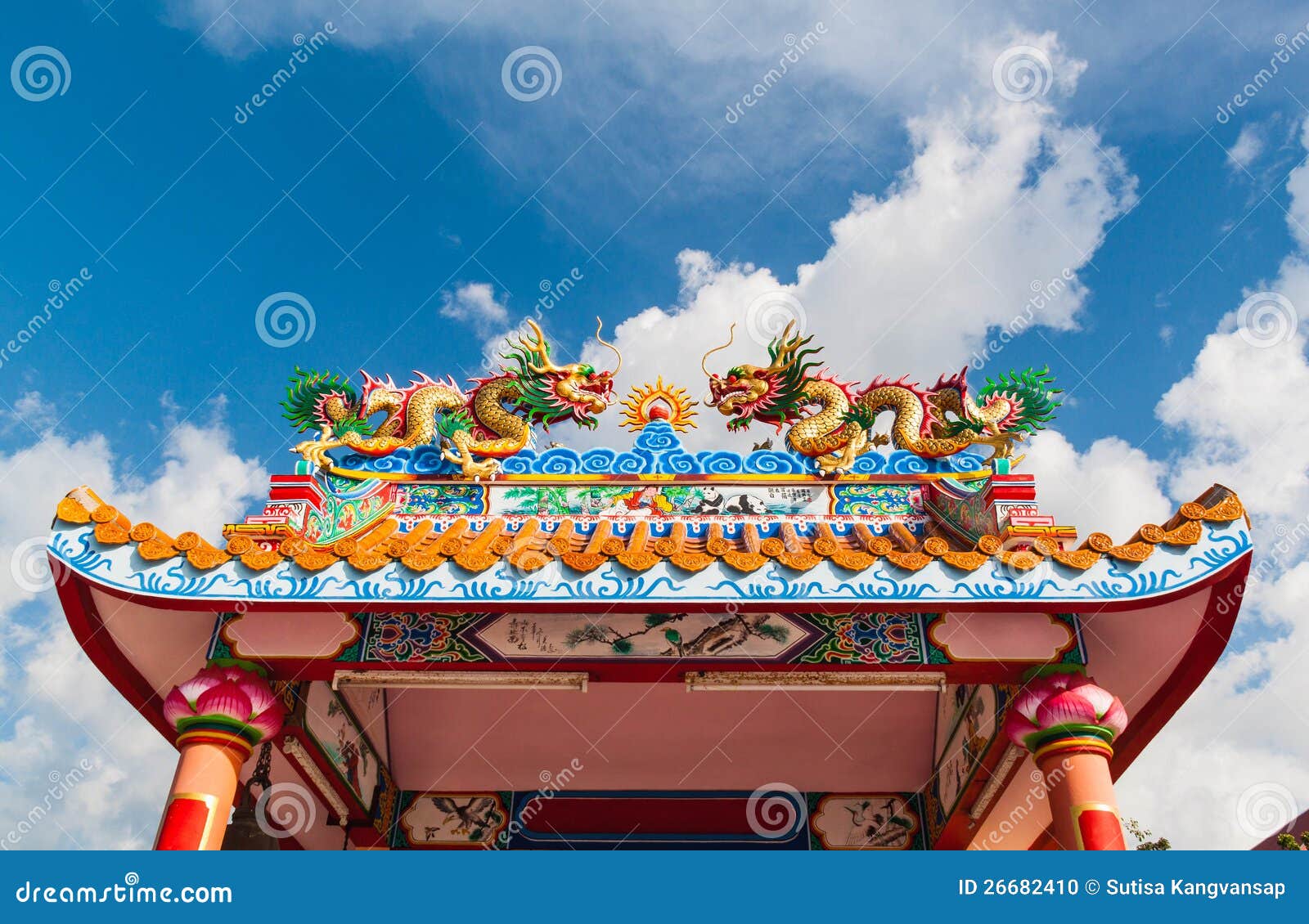 Dragon arch stock photo. Image of statue, style, decorative - 26682410