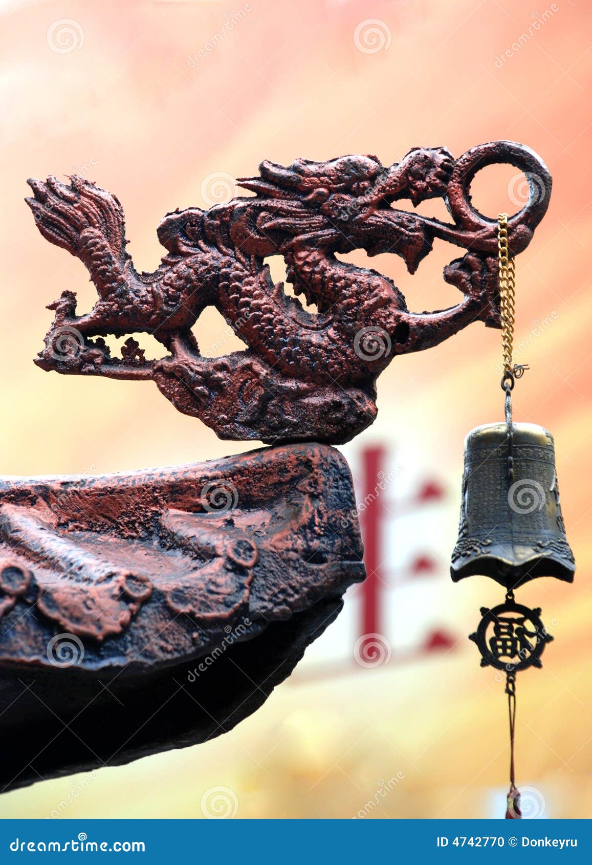 A dragon bell stock photo. Image of detail, flying, little - 4742770
