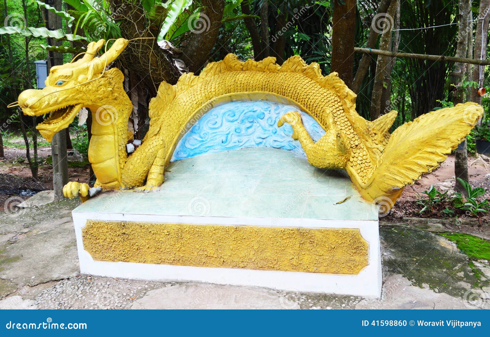 Dragon bench stock photo. Image of footpath, rest, black - 41598860