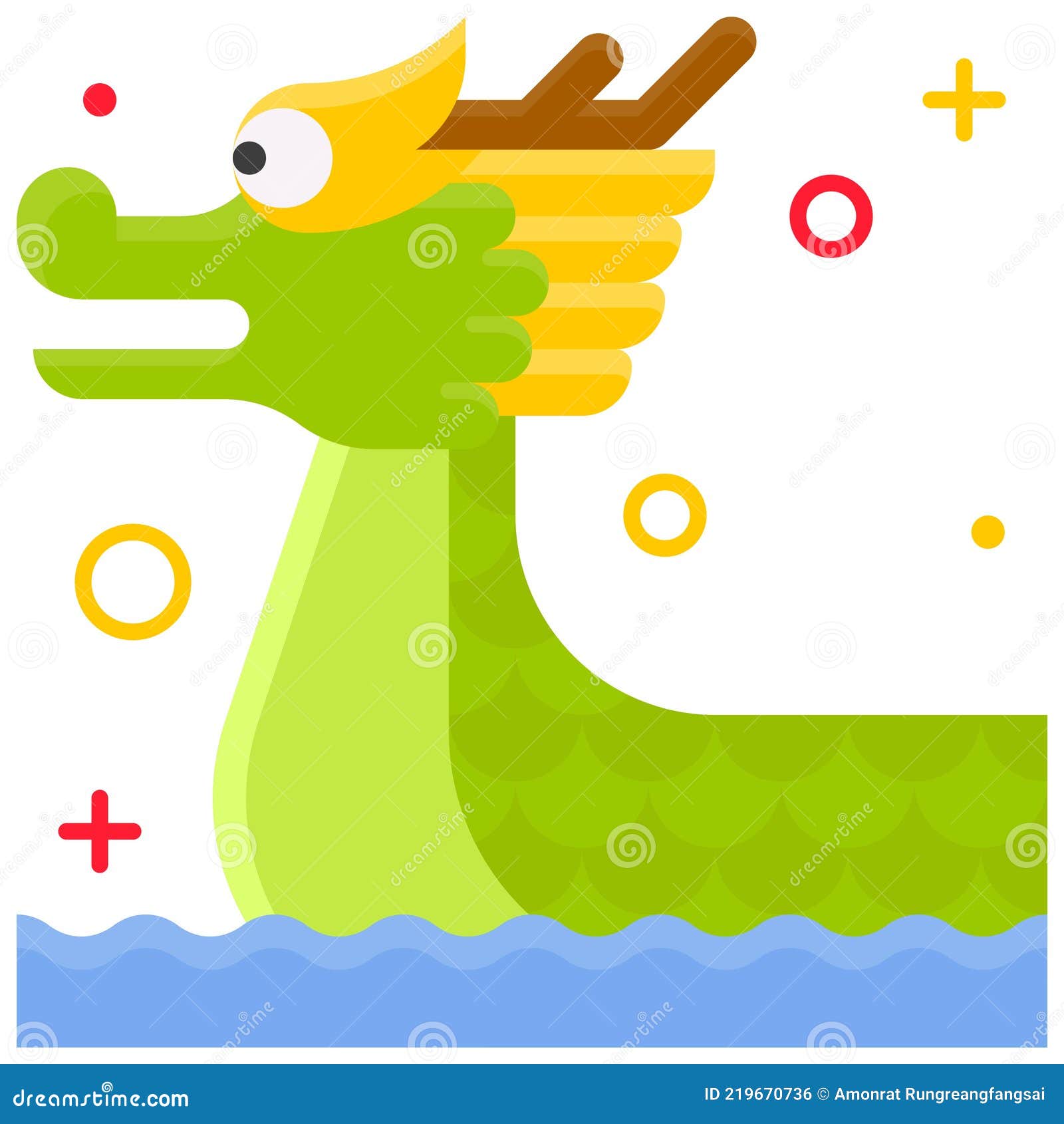 Dragon Boat Icon Dragon Boat Festival Related Vector Stock Vector ...