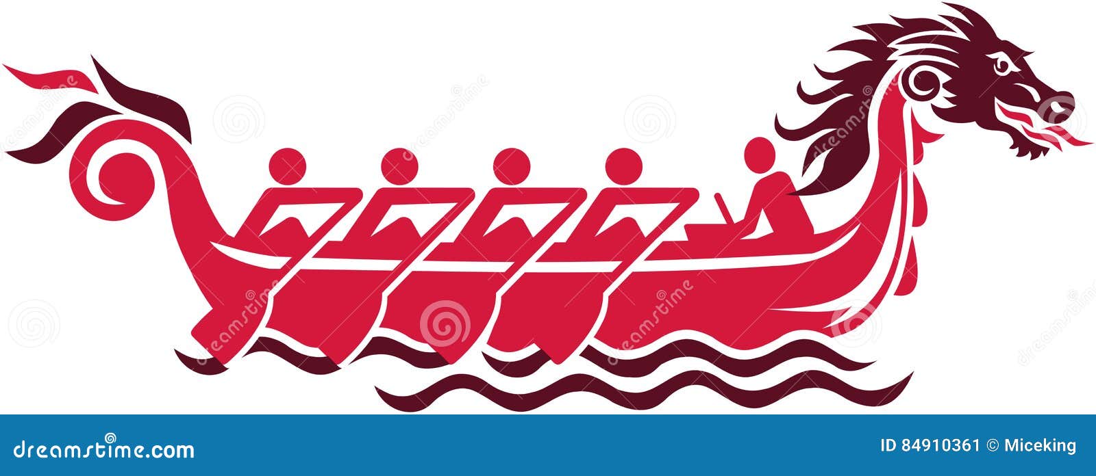 Dragon Boat Racing Pictogram Stock Vector - Illustration of logo ...