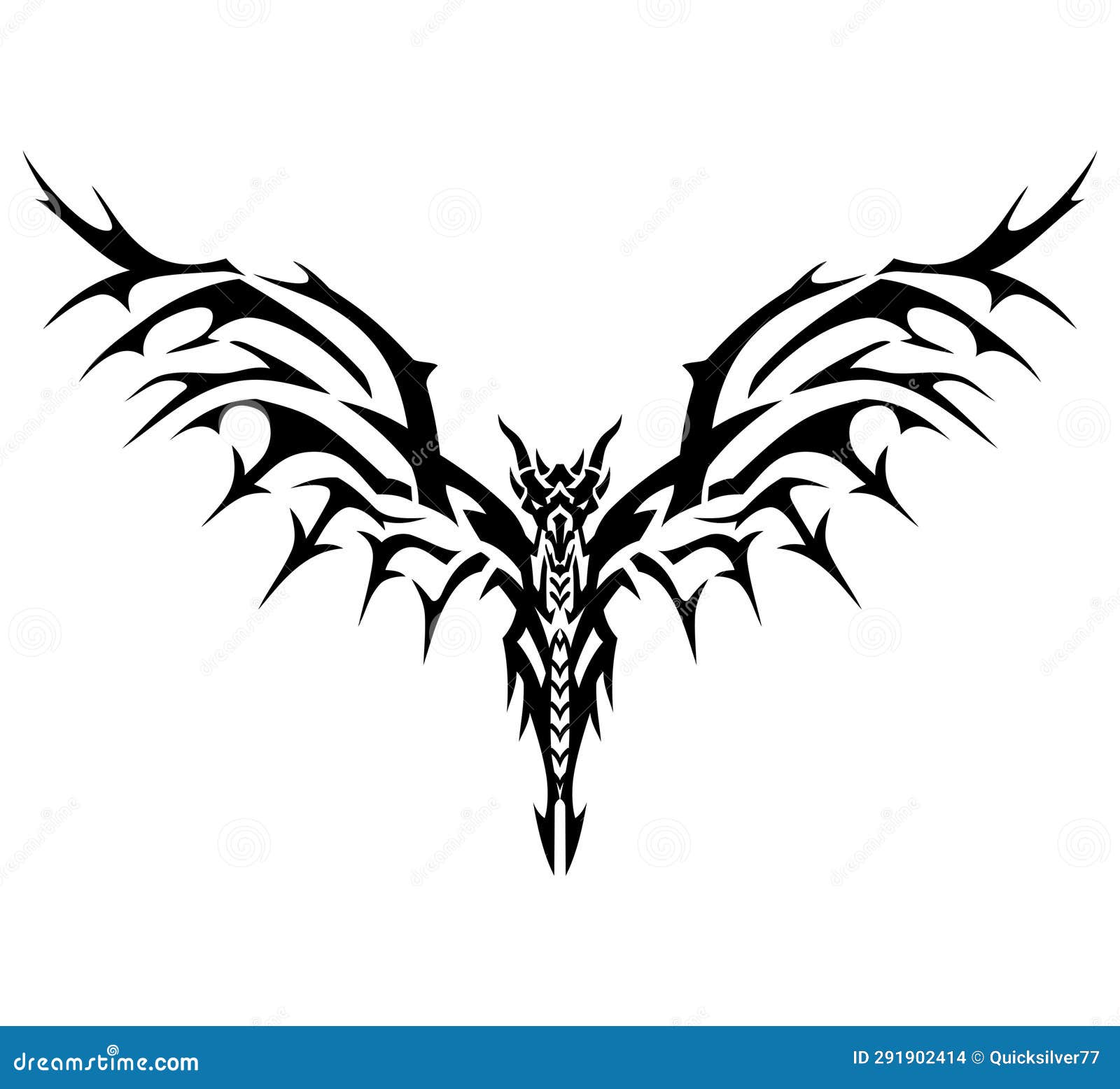 Dragon Bone Abstract, Sharp Pattern Illustration Stock Vector ...