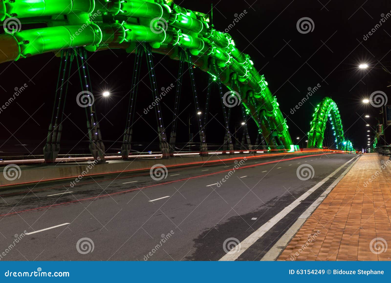 The Dragon Bridge in Da Nang Stock Image - Image of architecture ...