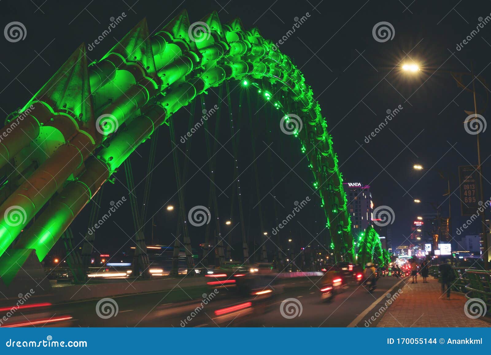 Dragon Bridge Da Nang Editorial Image | CartoonDealer.com #83737362