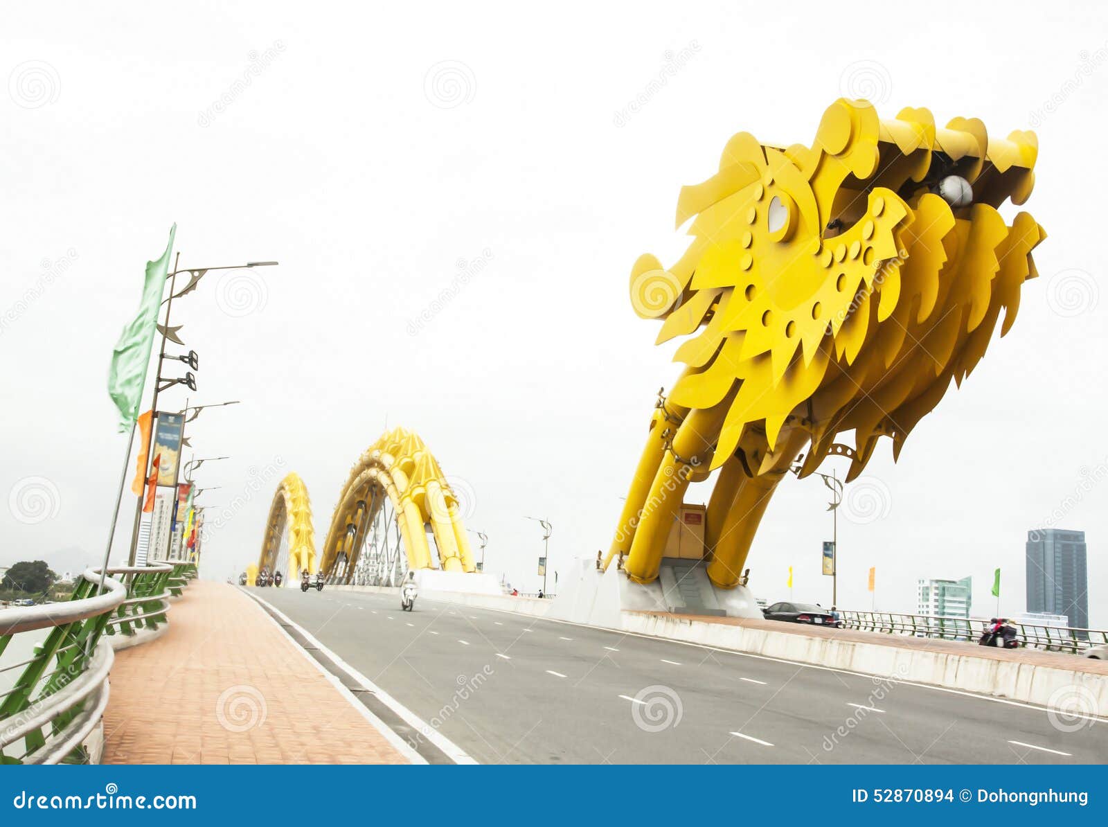 Dragon bridge stock photo. Image of cloud, park, natural - 52870894