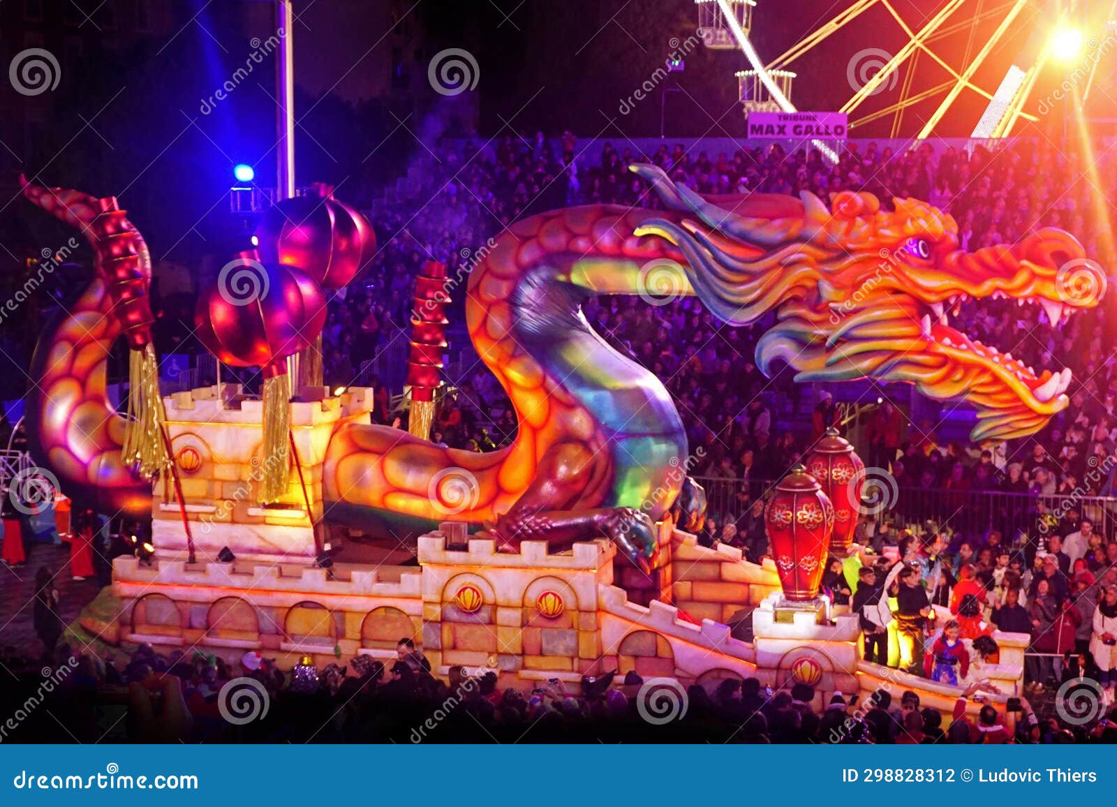 Dragon Carnival Float of the Nice Carnival 2023 Editorial Photography ...
