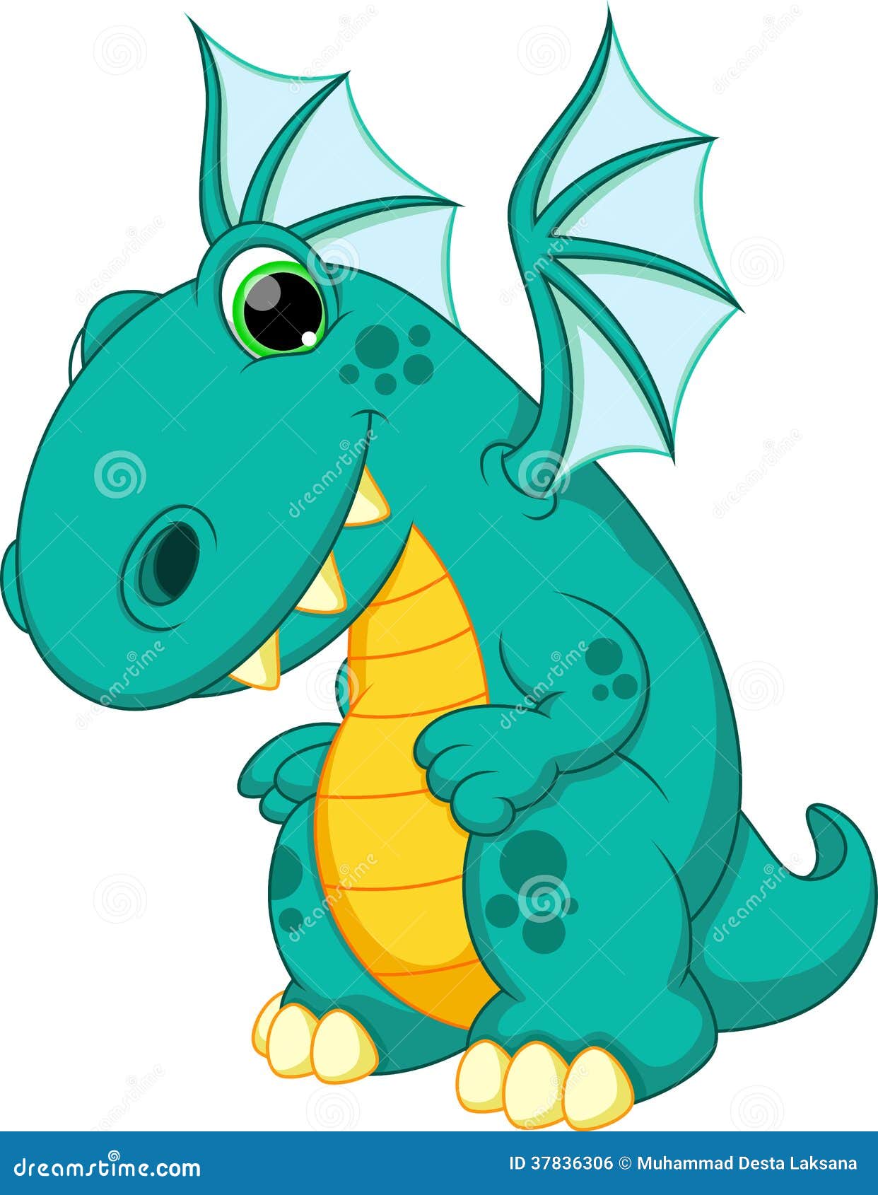 Dragon cartoon stock illustration. Illustration of artwork - 37836306