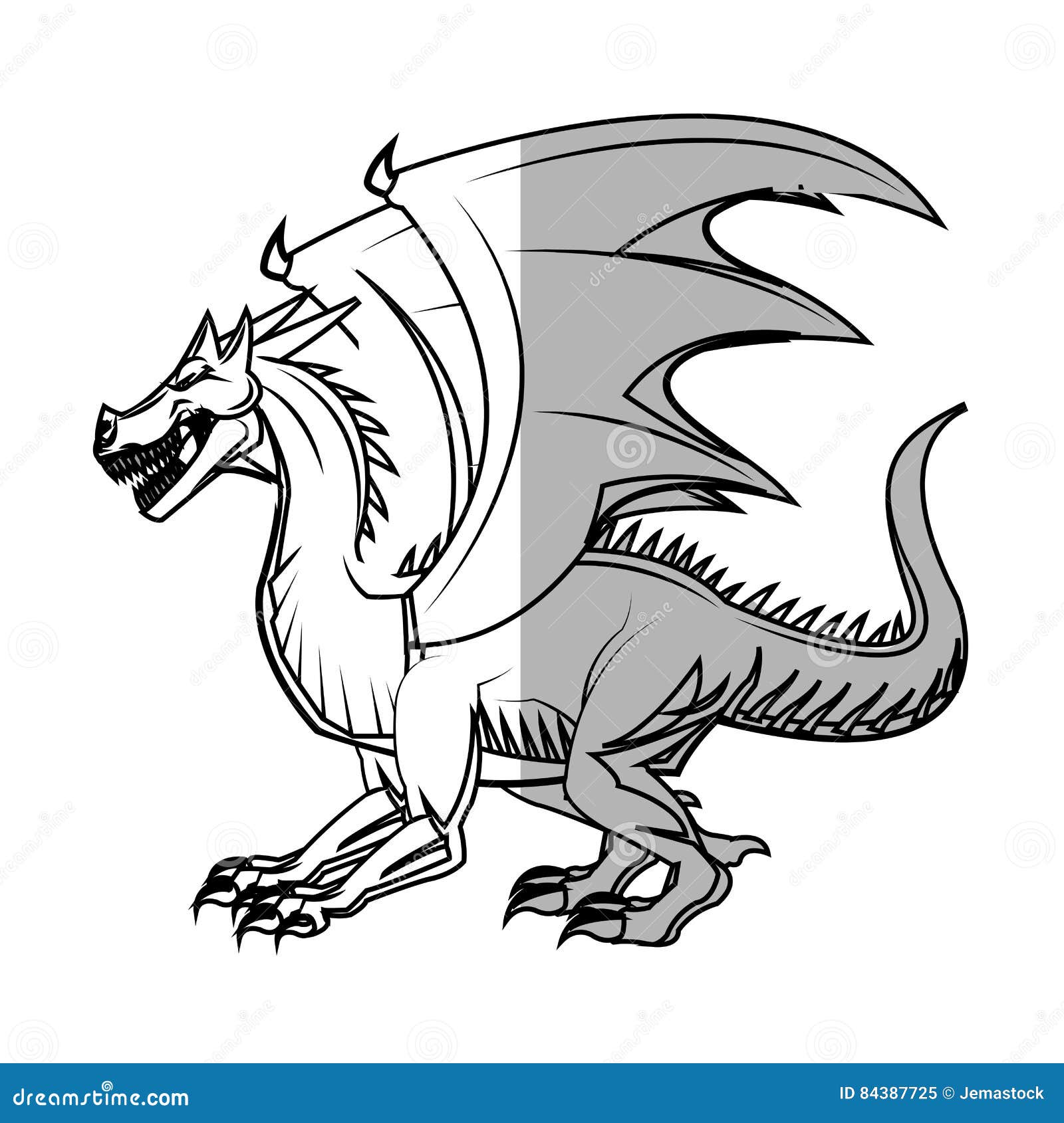 Dragon cartoon icon stock vector. Illustration of celebration - 84387725