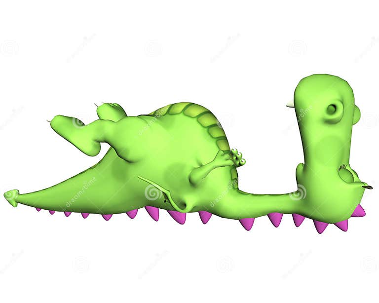 Dragon Cartoon - Snore stock illustration. Illustration of snore - 3339639