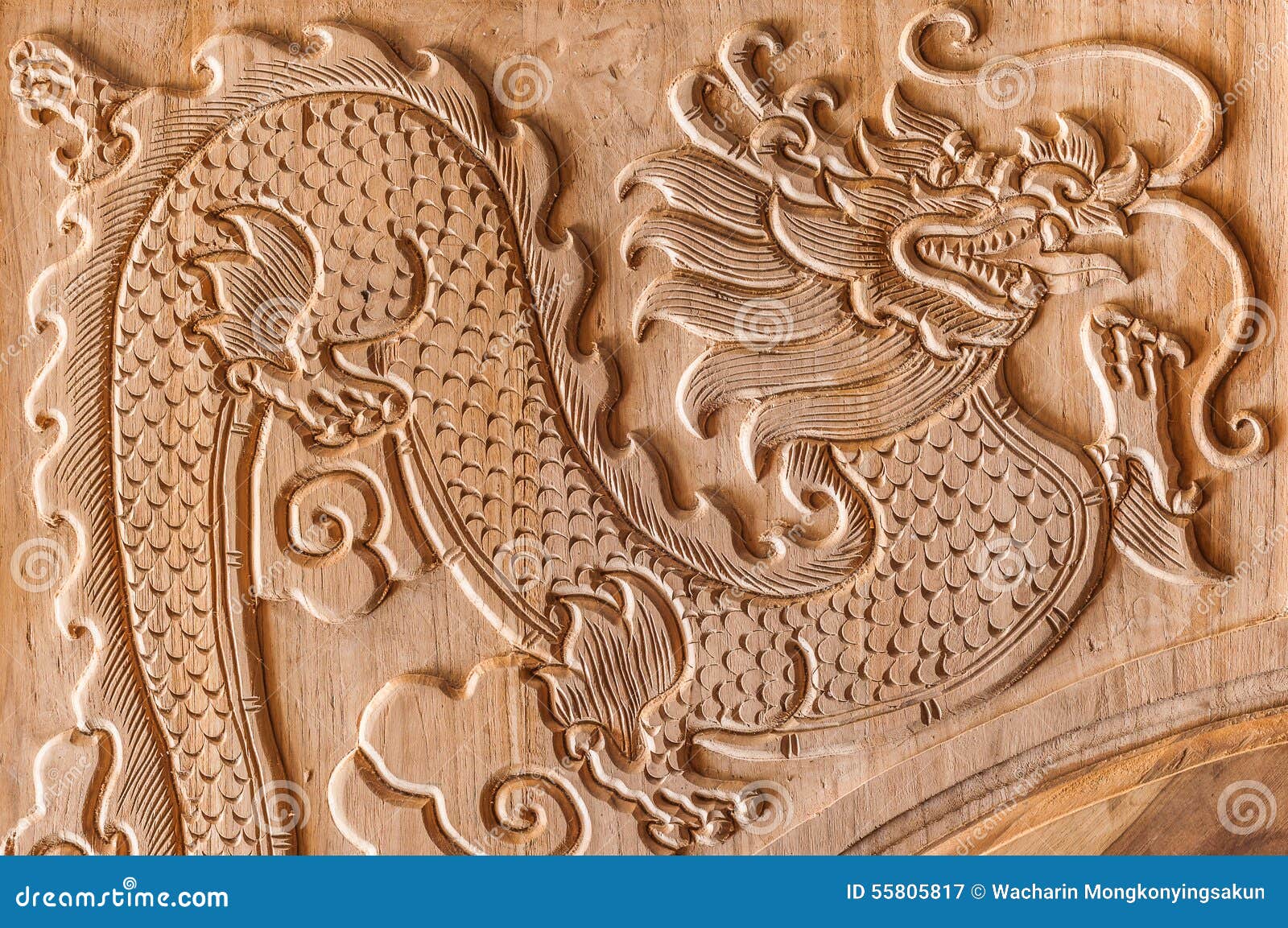 Dragon Carving At Temple Royalty-Free Stock Photo | CartoonDealer.com ...