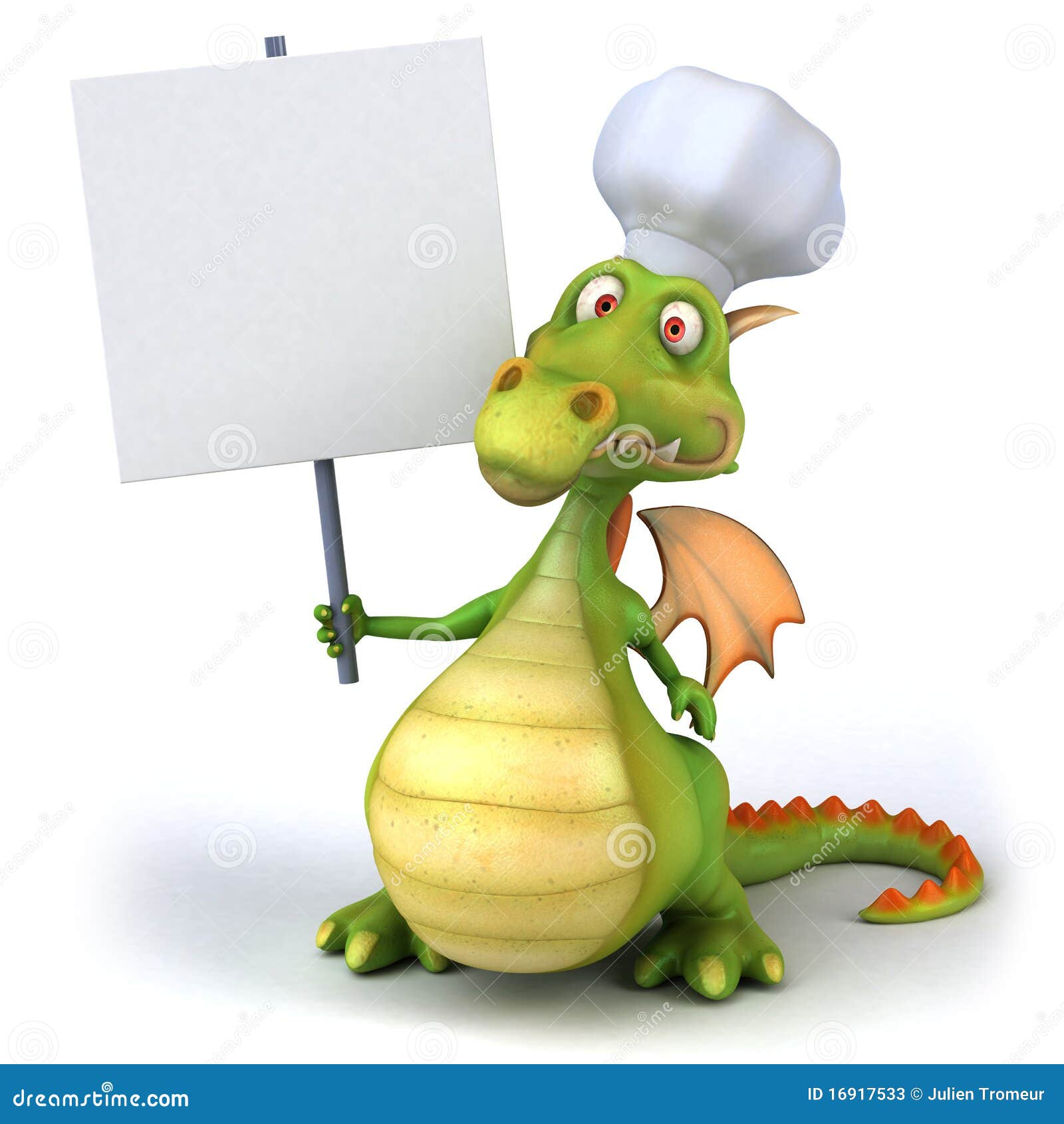 Dragon chef stock illustration. Illustration of symbol - 16917533